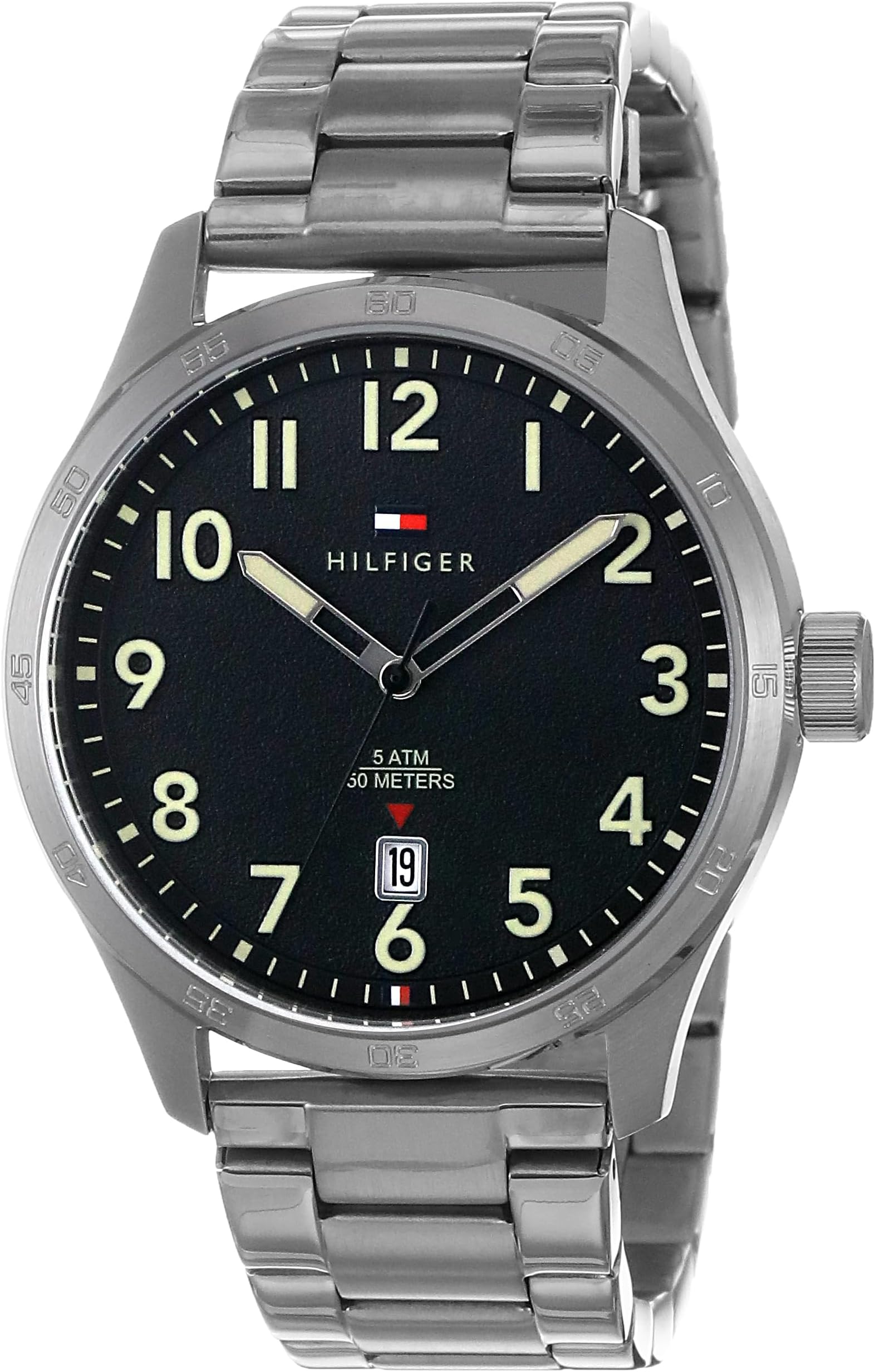 Tommy Hilfiger Quartz Multifunction Black Dial Stainless Steel Strap ...