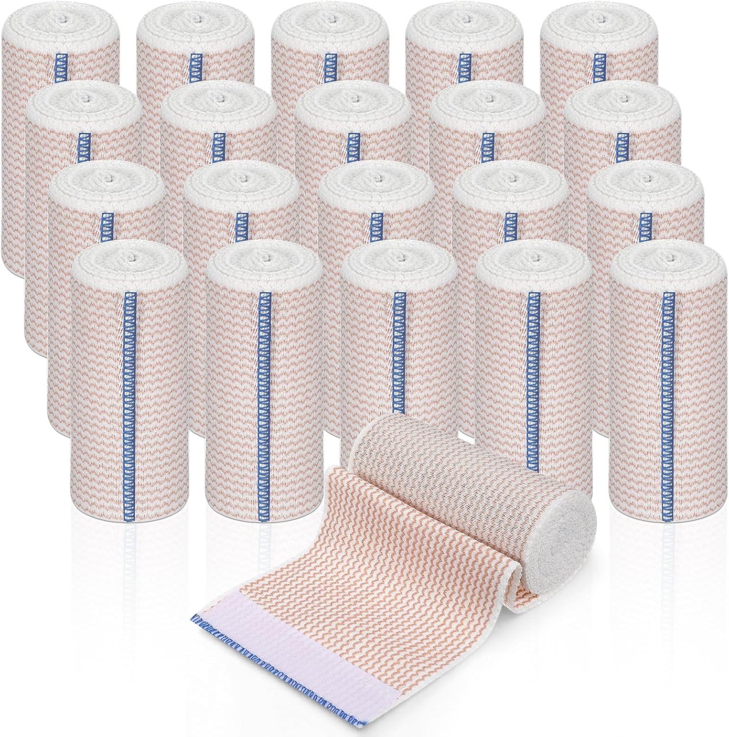 Amazon.com: 20 Pack Elastic Bandage Wrap, 4 Inch Athletic Stretchable ...