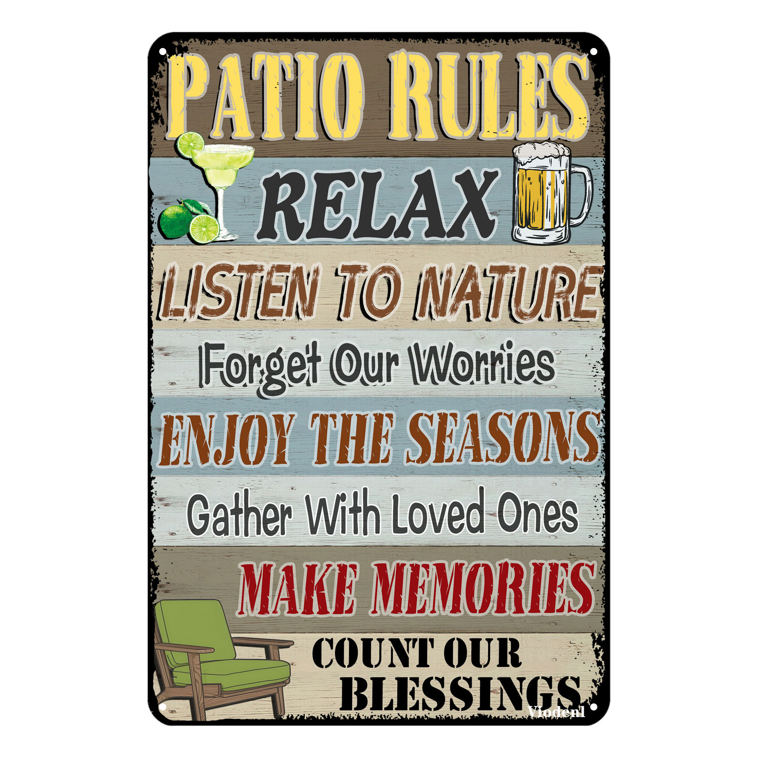 Watch Patio Rules Sign on Amazon Live