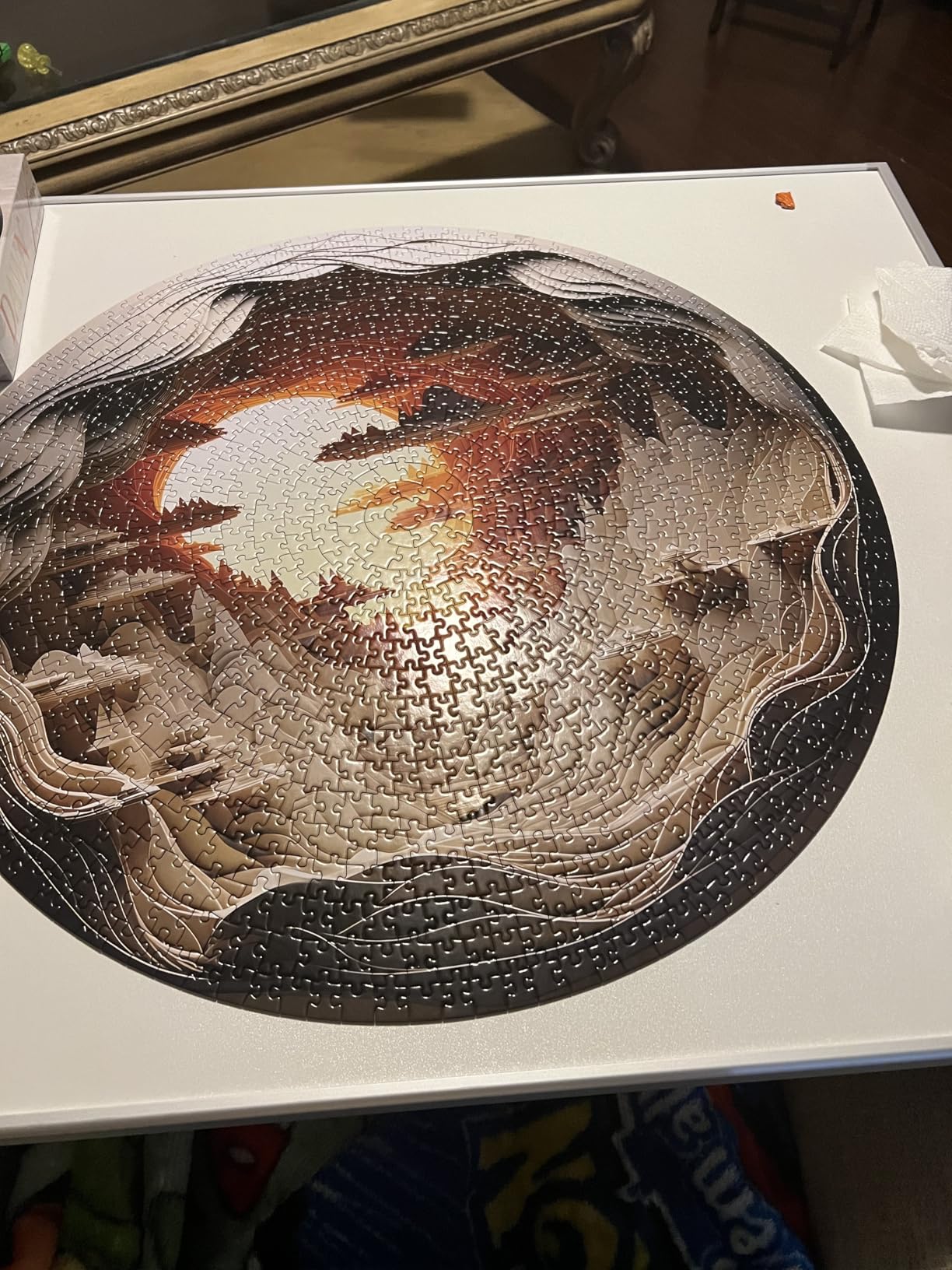 Amazon.com: Bgraamiens Puzzle-Dawn- 3D Visual Dawn Inside a Cave 1000 ...