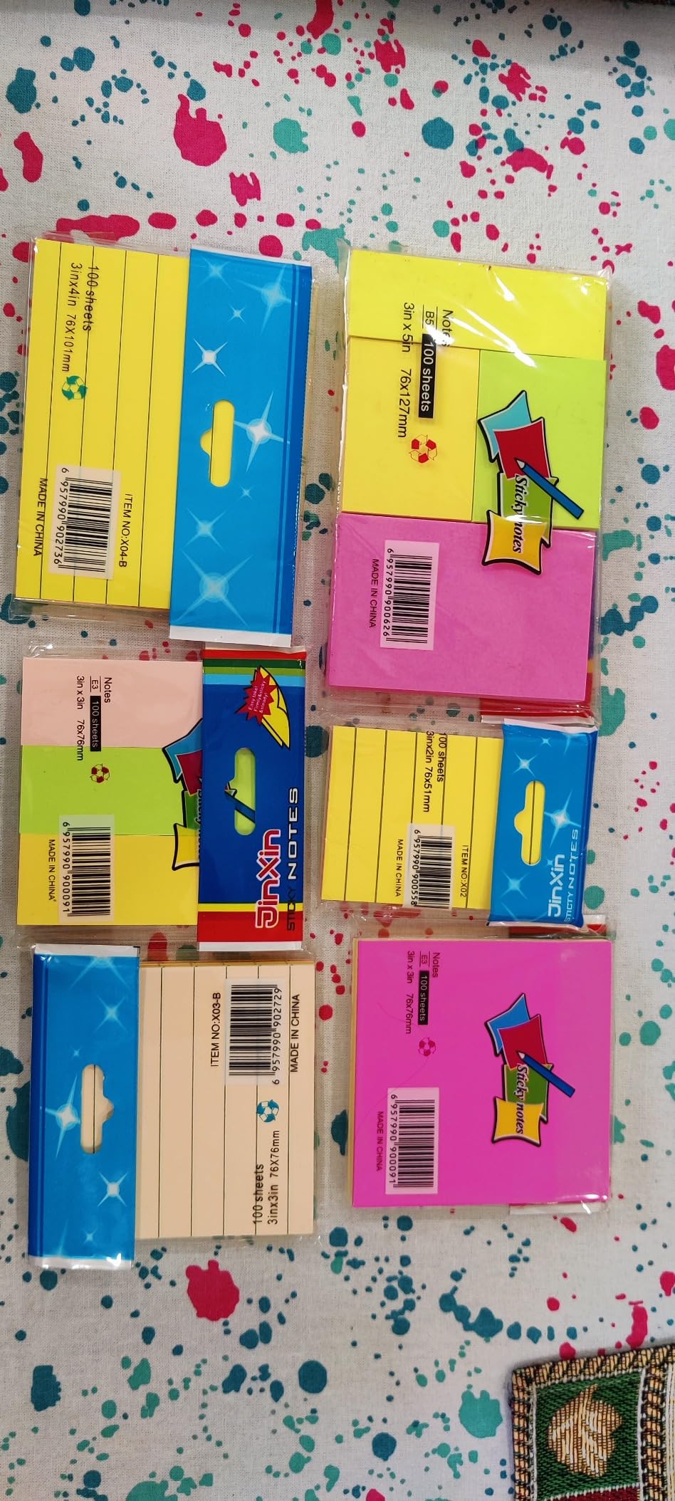 Store2508 Sticky Notes Bundle Set, 11 Pads 1100 Sheets Multicolour ...