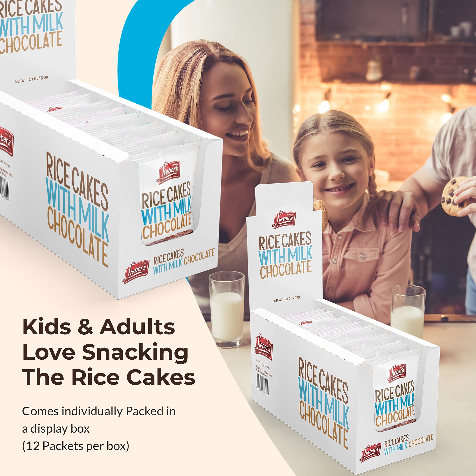 Snapklik.com : Liebers Milk Chocolate Rice Cakes, Snack Pack, Gift Pack ...