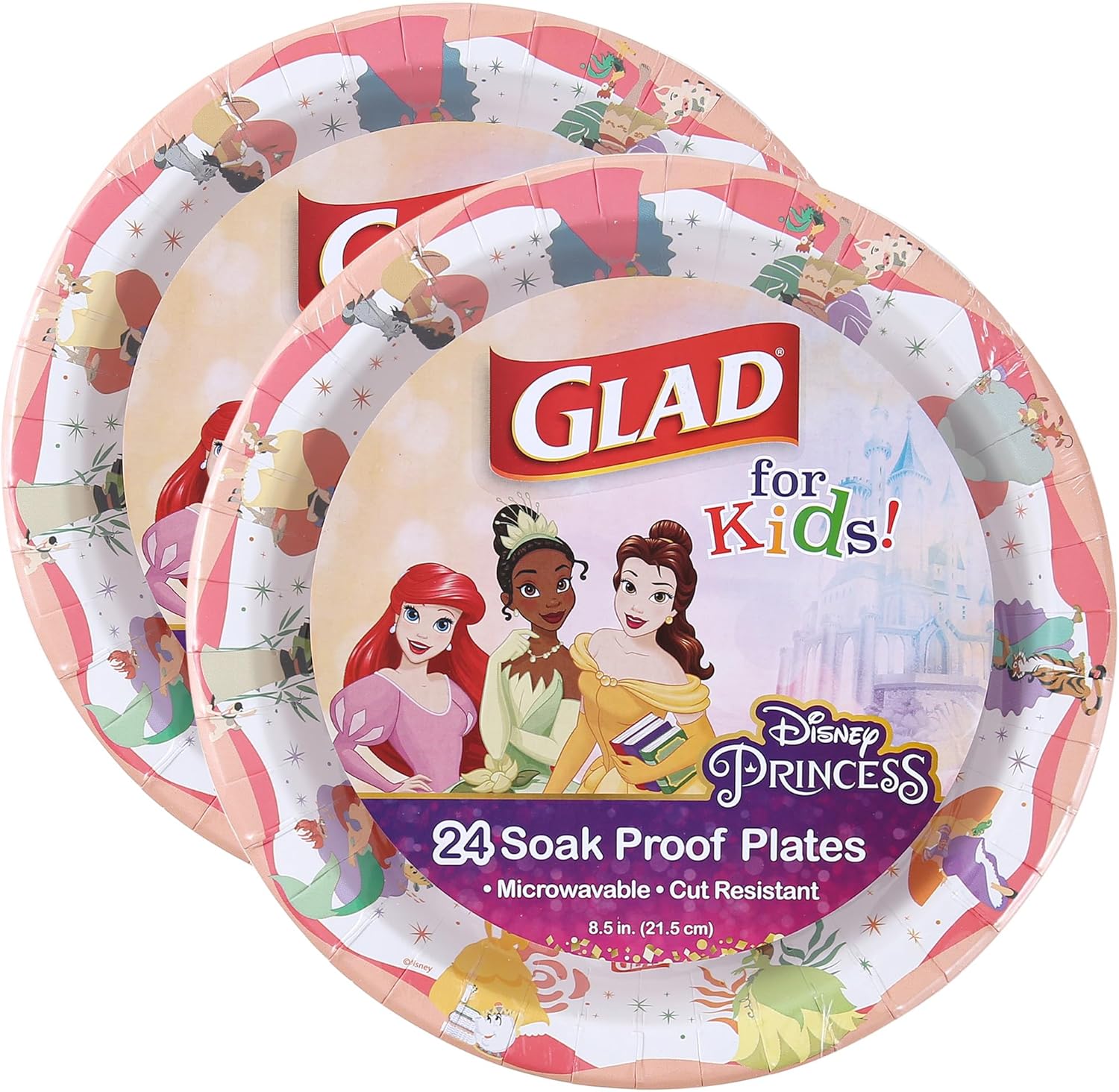Amazon.com: Glad for Kids Disney Princess Disposable Paper Plates ...