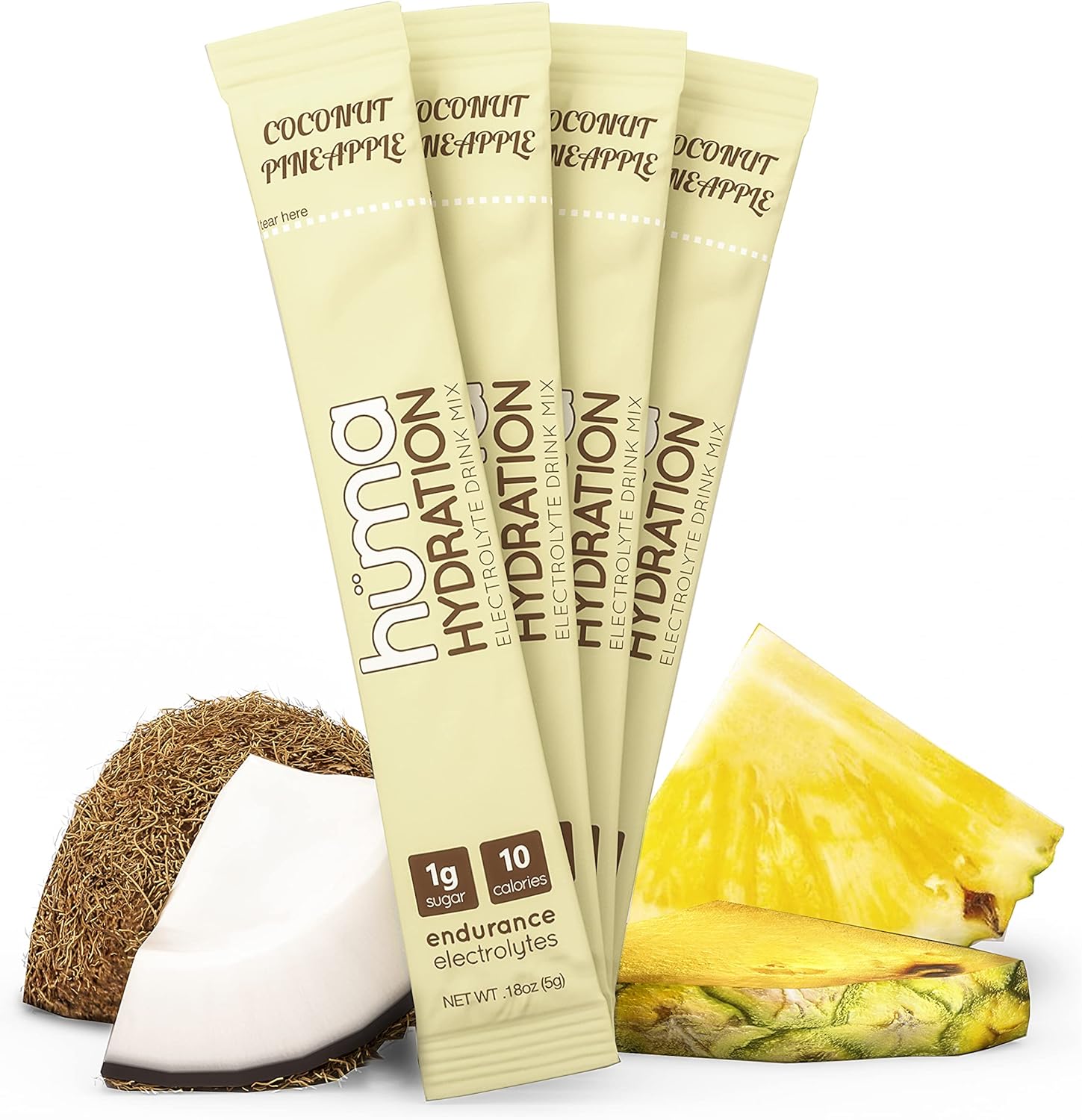 Amazon.com: HUMA CHIA Hydration Drink Mix, Coconut Pineapple 60 Packets ...