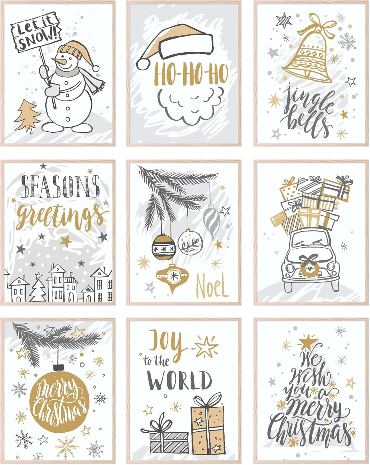 BigWig Prints Christmas Wall Decor - Christmas Wall Art, Modern ...