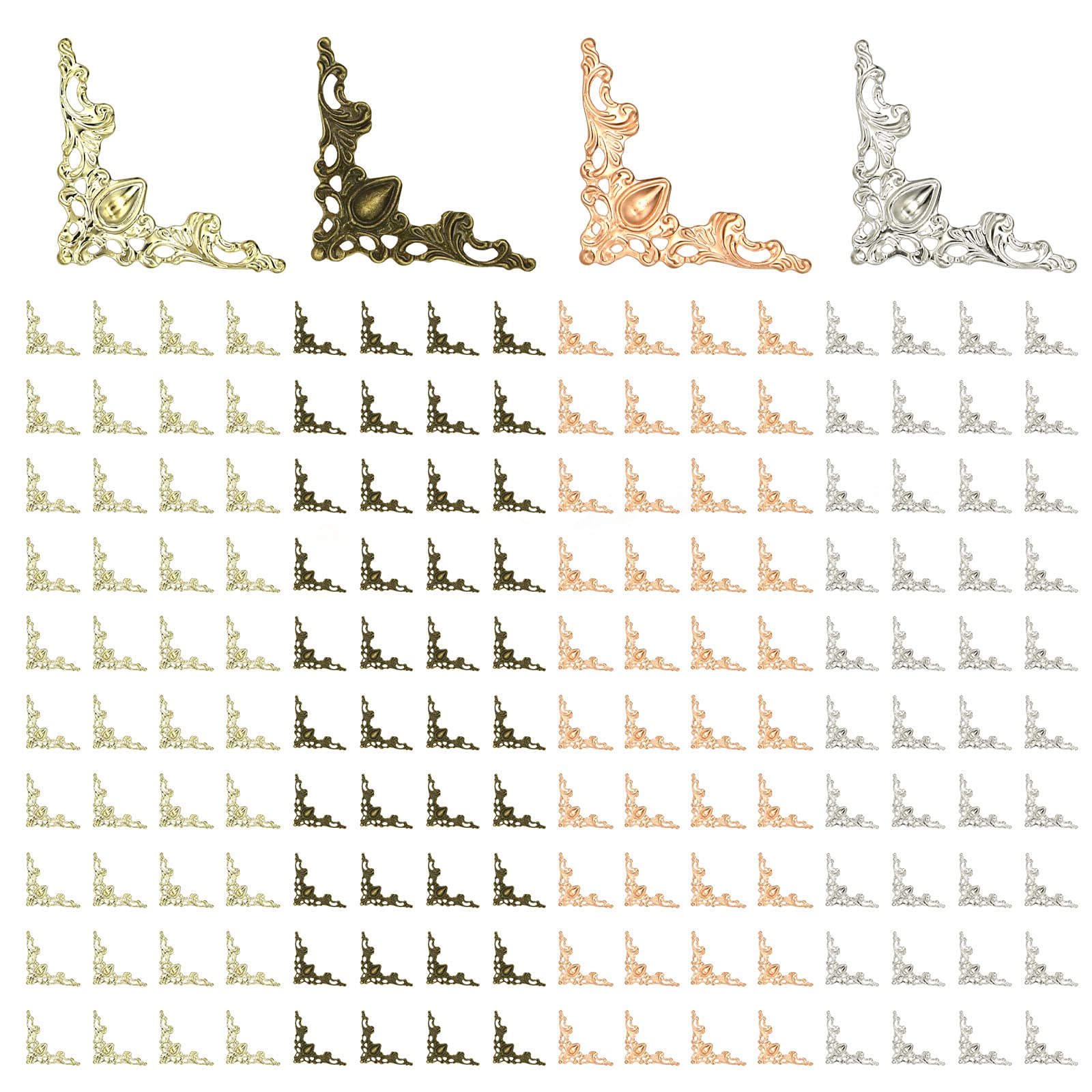 Amazon.com: 160 Pcs Book Corner Protector Box Book Scrapbook Album ...