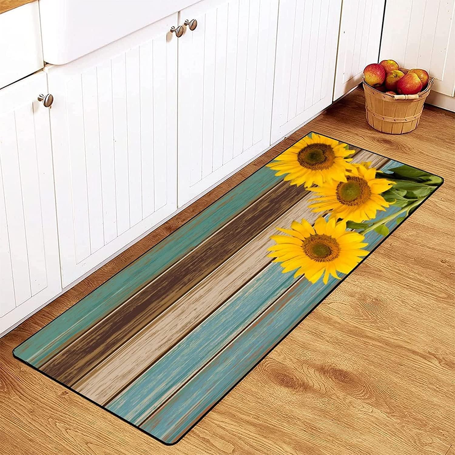 Amazon.com: Sunflower Kitchen Rugs Non-Slip Fall Kitchen Mat Bathroom ...