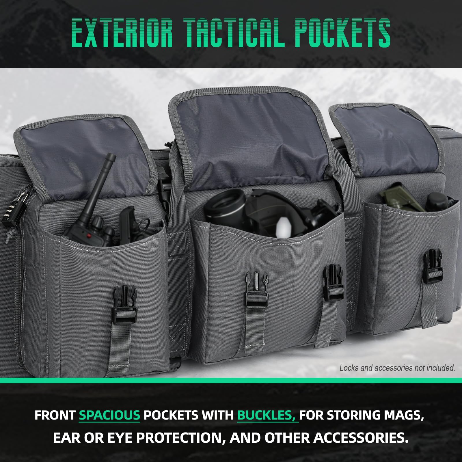 DULCE DOM 32/36/42/48 inch Double Rifle Case Soft Bag Gun Case, Perfect ...