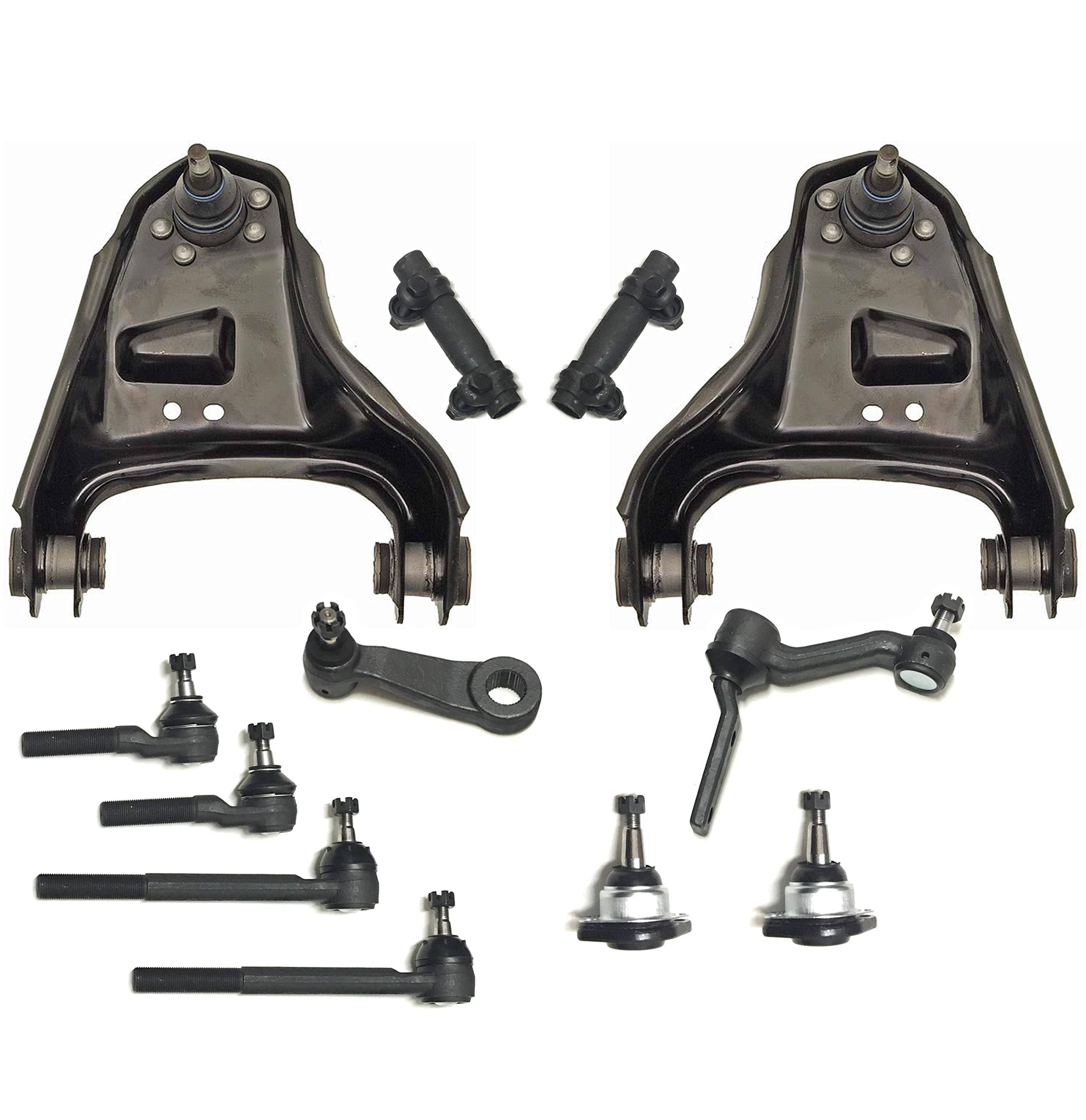 Buy 12 Pc Suspension Kit Upper Control Arms with Ball Joints Assembly ...