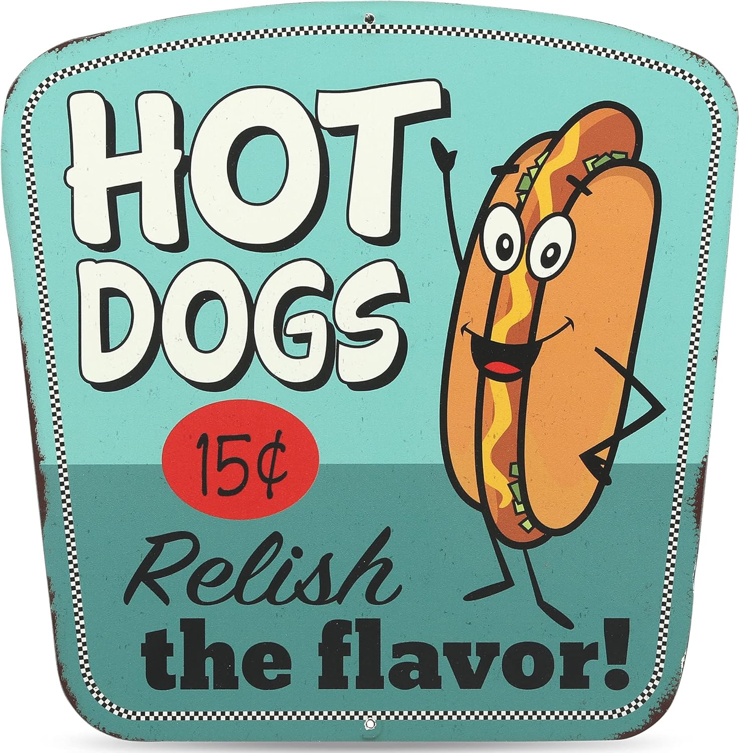 Amazon.com: Hot Dogs Relish the Flavor Metal Sign - Funny Vintage Diner ...