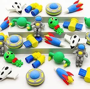 Amazon.com: 40 pcs Space Erasers for Kids Classroom Prizes,Outer Space ...