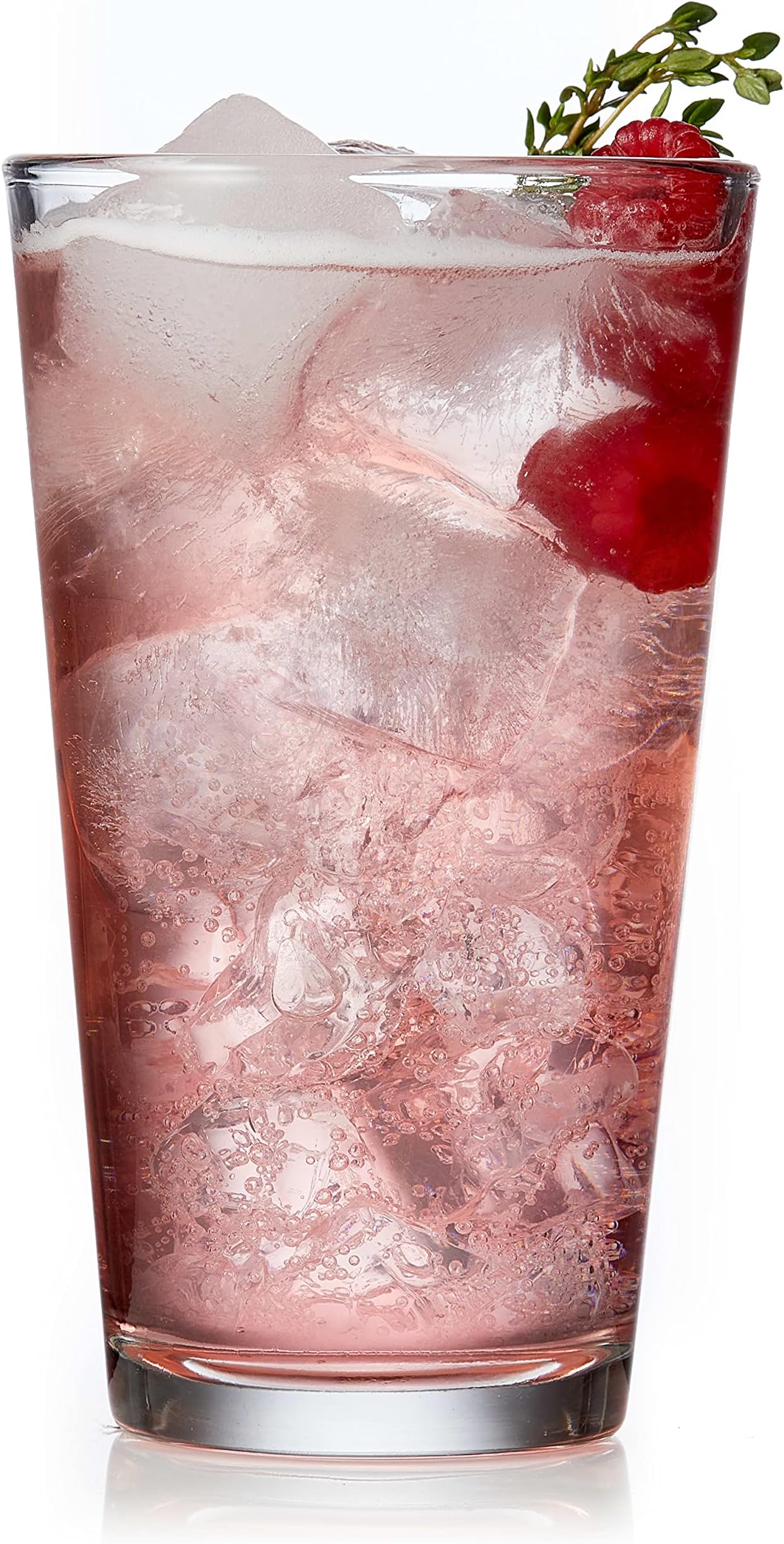 Amazon.com | Libbey Pint Glass with DuraTuff Rim (1639HT), 16oz - Set ...