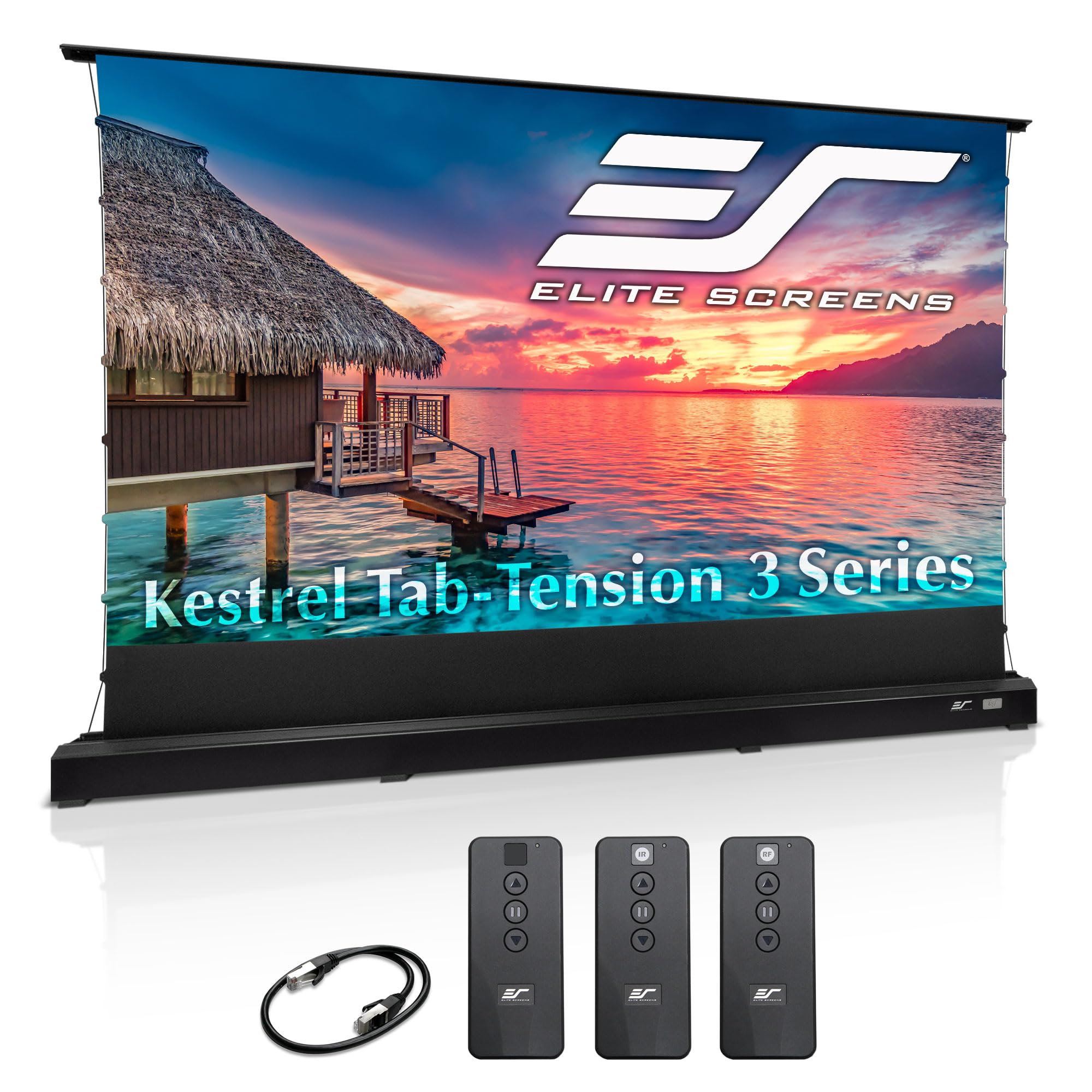 Amazon.com: Elite Screens Kestrel Tab-Tension 3 CineWhite, 150 inch 16: ...