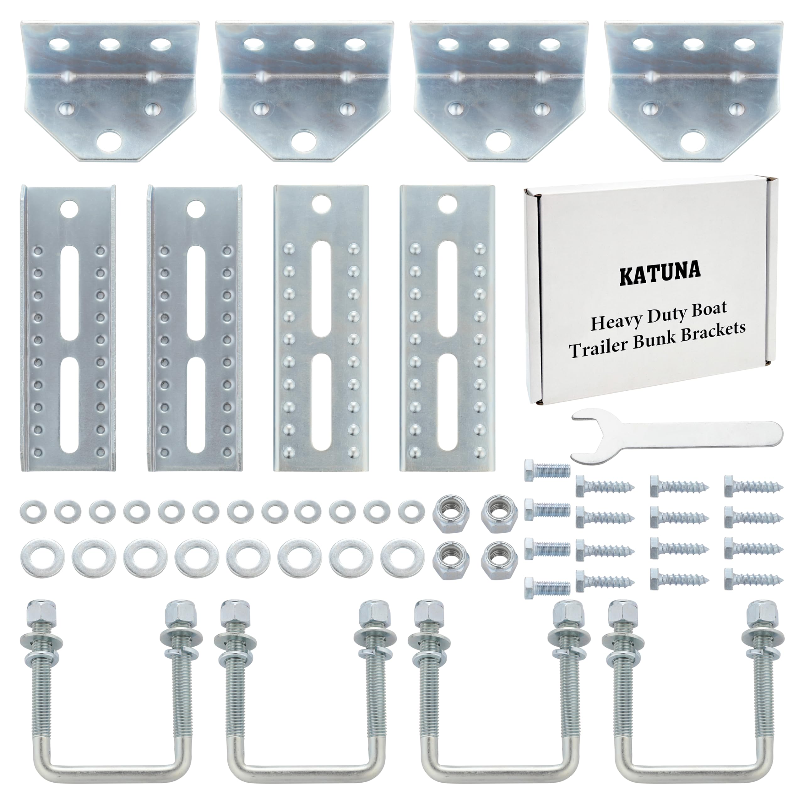 Snapklik.com : KATUNA 4Pcs 8" Galvanized Swivel Bunk Bracket Kit - Fits ...
