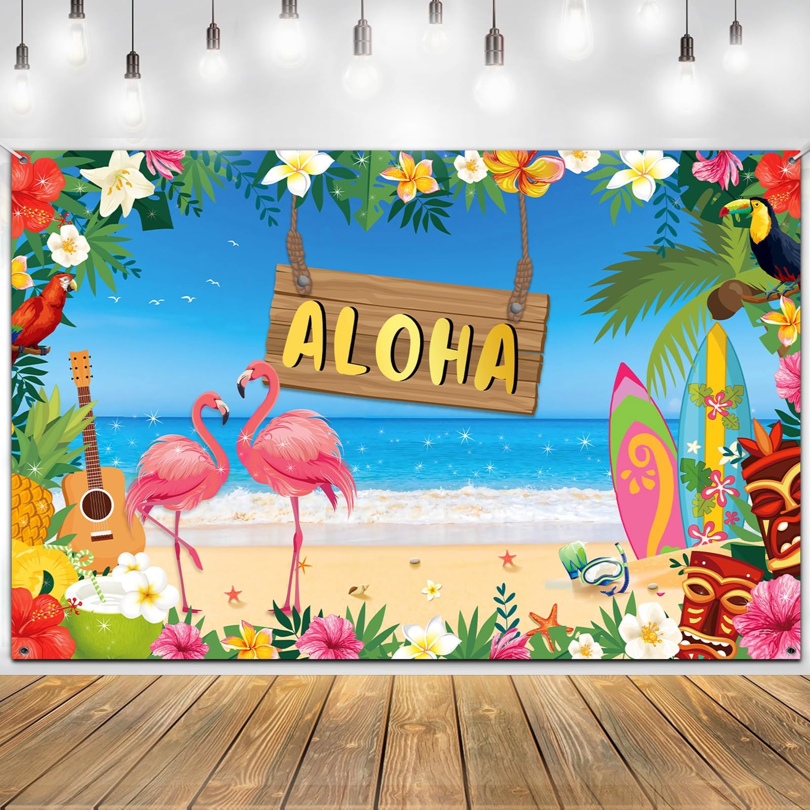 Amazon.com: Luau Party Decoration, Extra Large Hawaiian Aloha Party ...