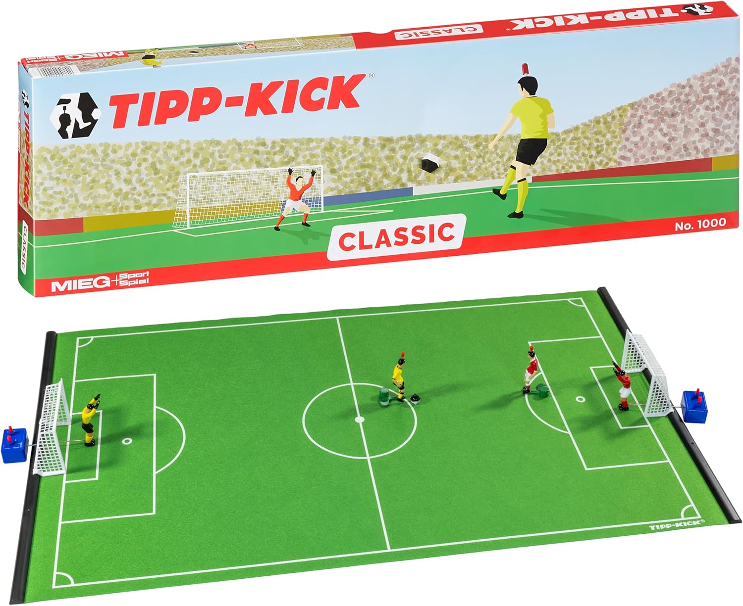 TIPP-KICK Classic 80x47 cm - Ready-to-play Table Football Game Set with ...