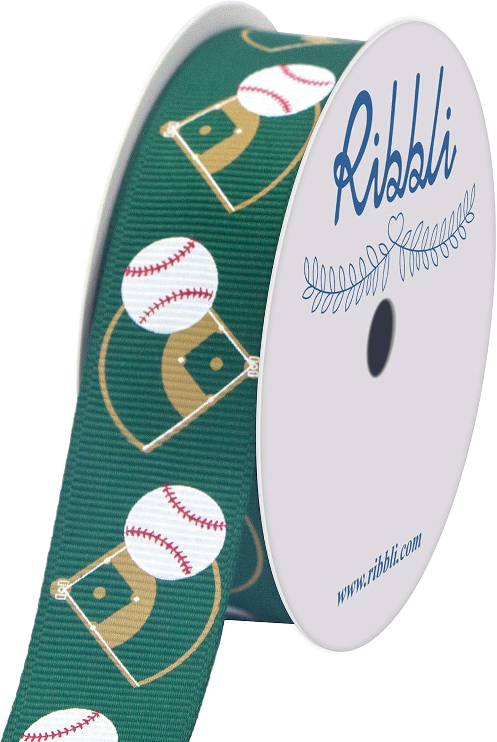 Amazon.com: Ribbli Grosgrain Baseball Craft Ribbon,7/8-Inch x 10-Yard ...