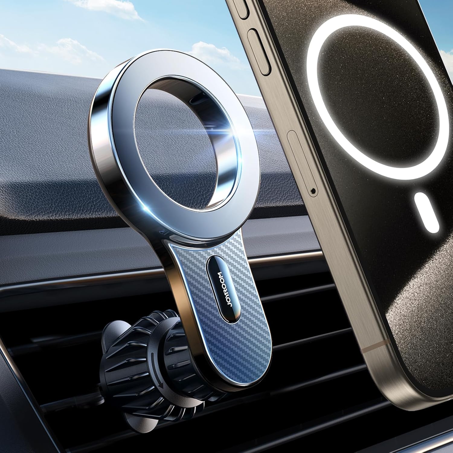 JOYROOM 2025 Fits for MagSafe Car Mount, [Enjoy Never Blocking ...