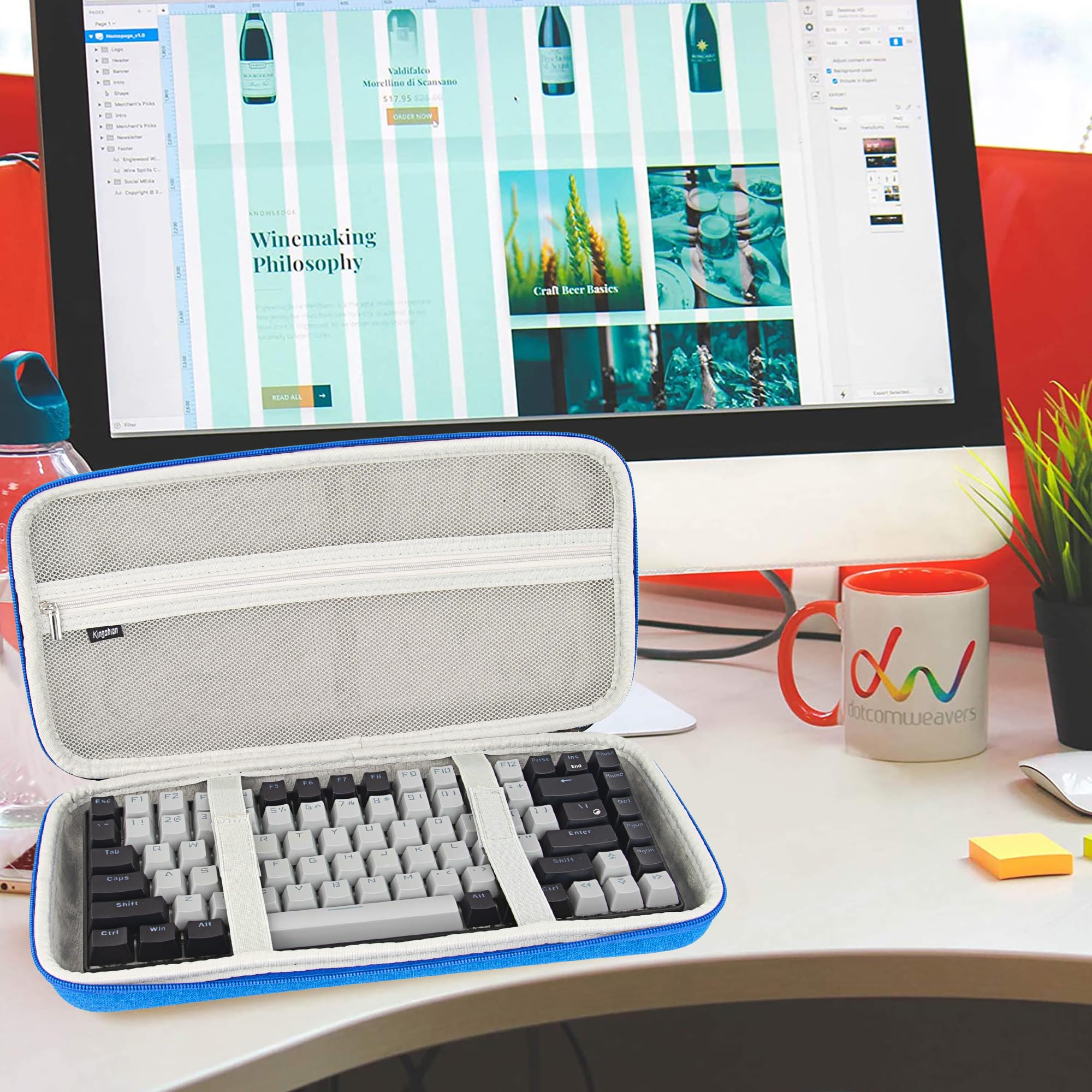 Mechanical Keyboard Hard Case Geekria Keyboard Case For Keychron K2 75% ...