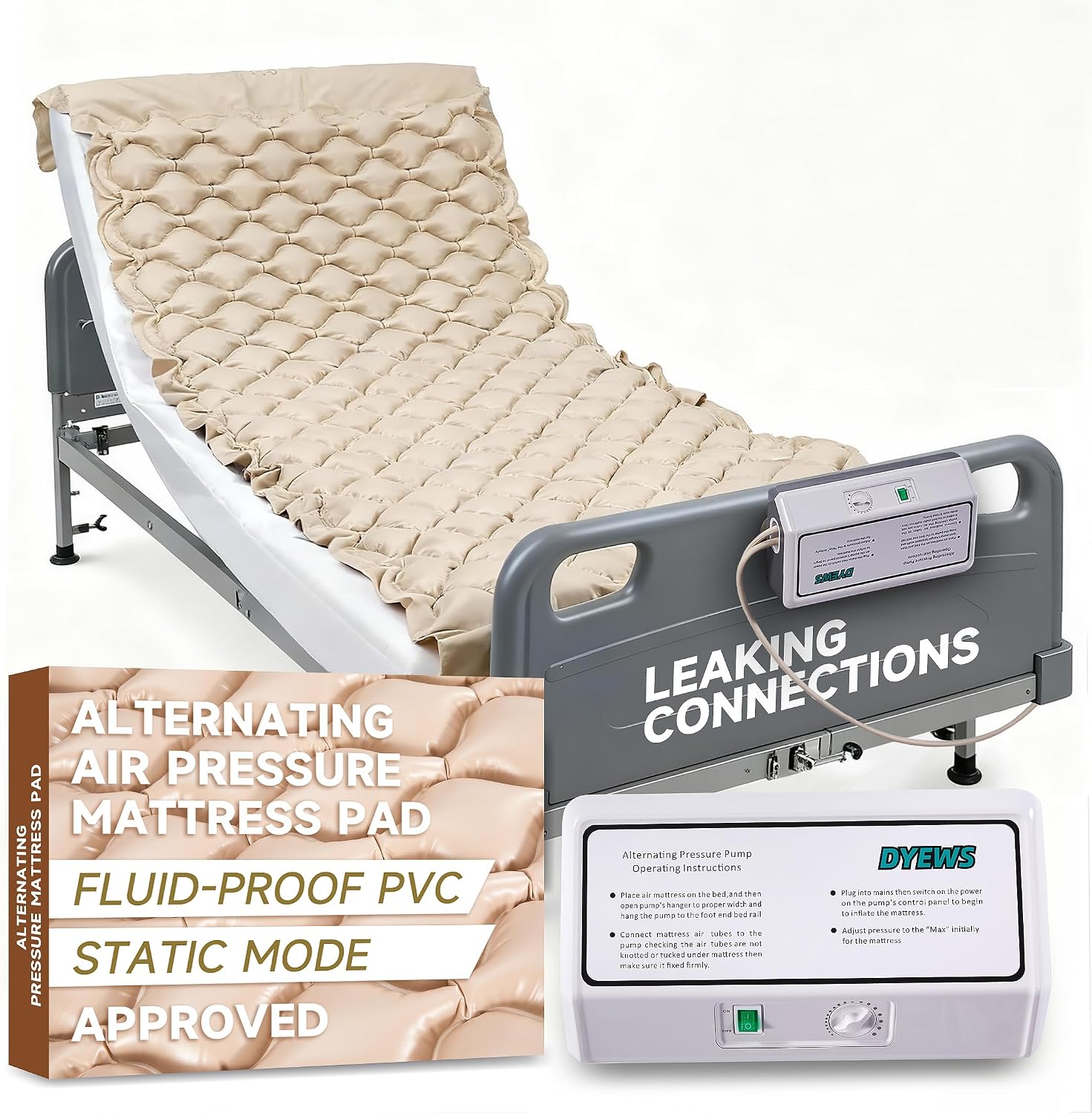 Amazon.com: Alternating Air Pressure Mattress Pad for Hospital & Home ...