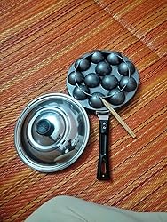 Buy Anjali - DAL12 Diamond Series Aluminium Appa Patra (Black) Online ...