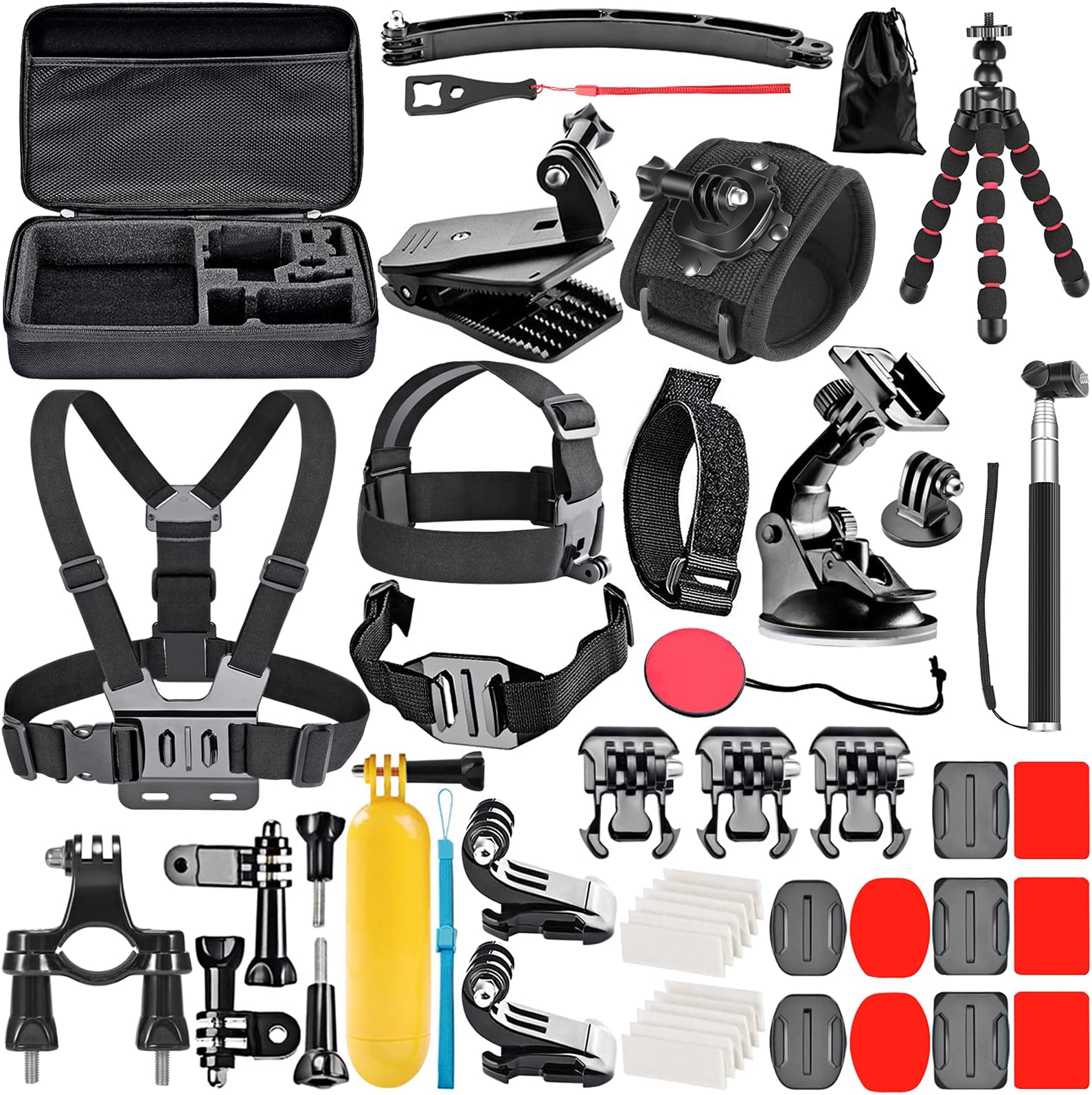 NEEWER 50 en 1 Kit d'accessoires pour Caméra d'Action Compatible avec ...