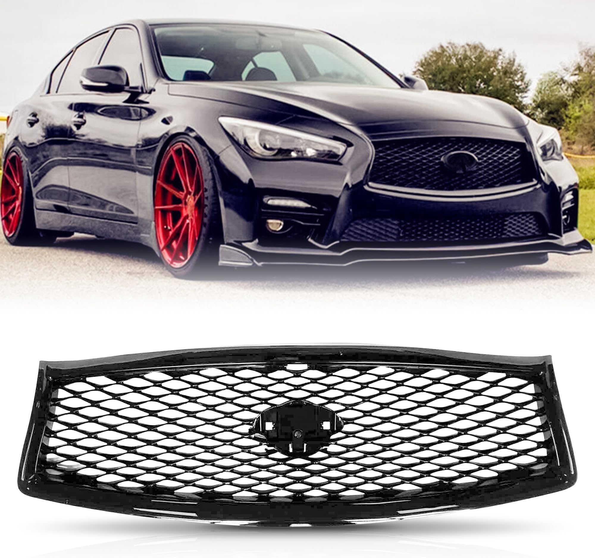 Amazon.com: Front Bumper Grille compatible with 2014 2015 2016 2017 ...