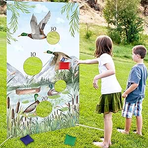 Amazon.com: kreat4joy Duck Hunting Theme Toss Games with Bean Bags ...