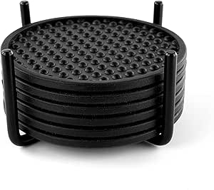 Amazon.com: Spectrum Finley Container with 6, Coaster Holder, Matte ...