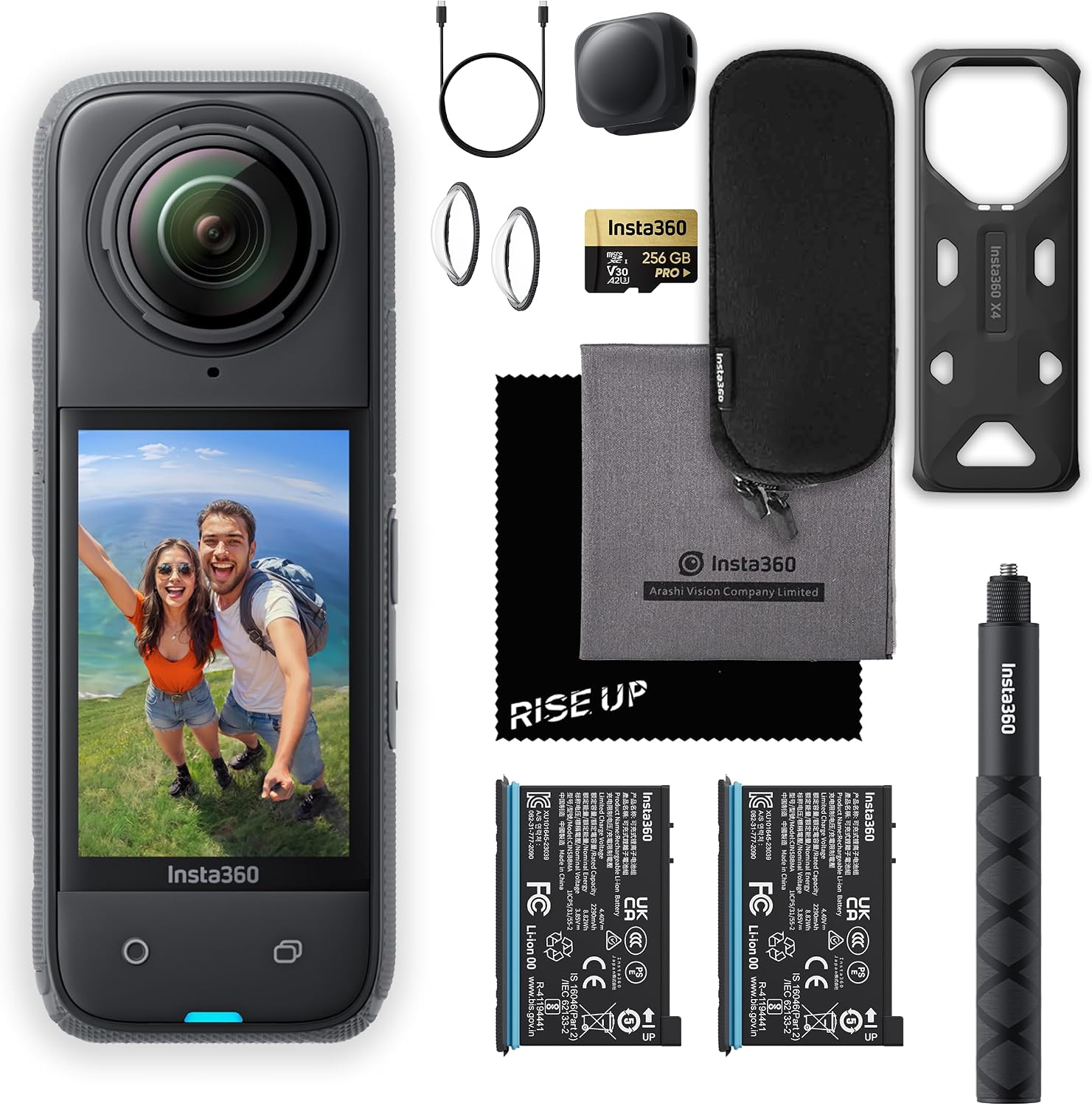 Insta360 X4 Waterproof 8K 360 Action Camera Kit | Live Stream, AI ...