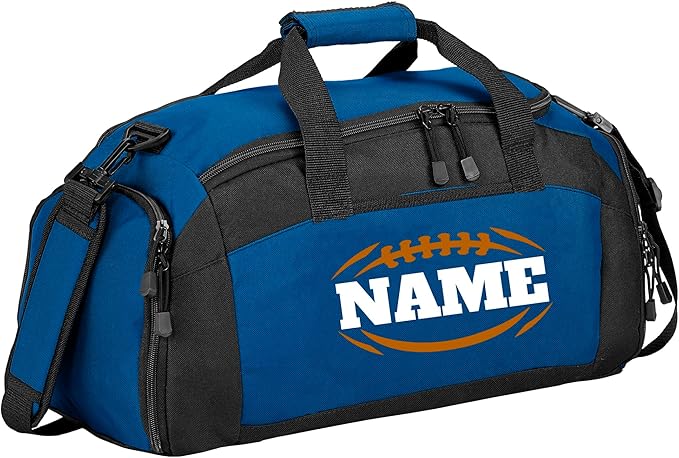 Amazon.com | Personalized Football Duffle Bag: Basic Duffel Football ...
