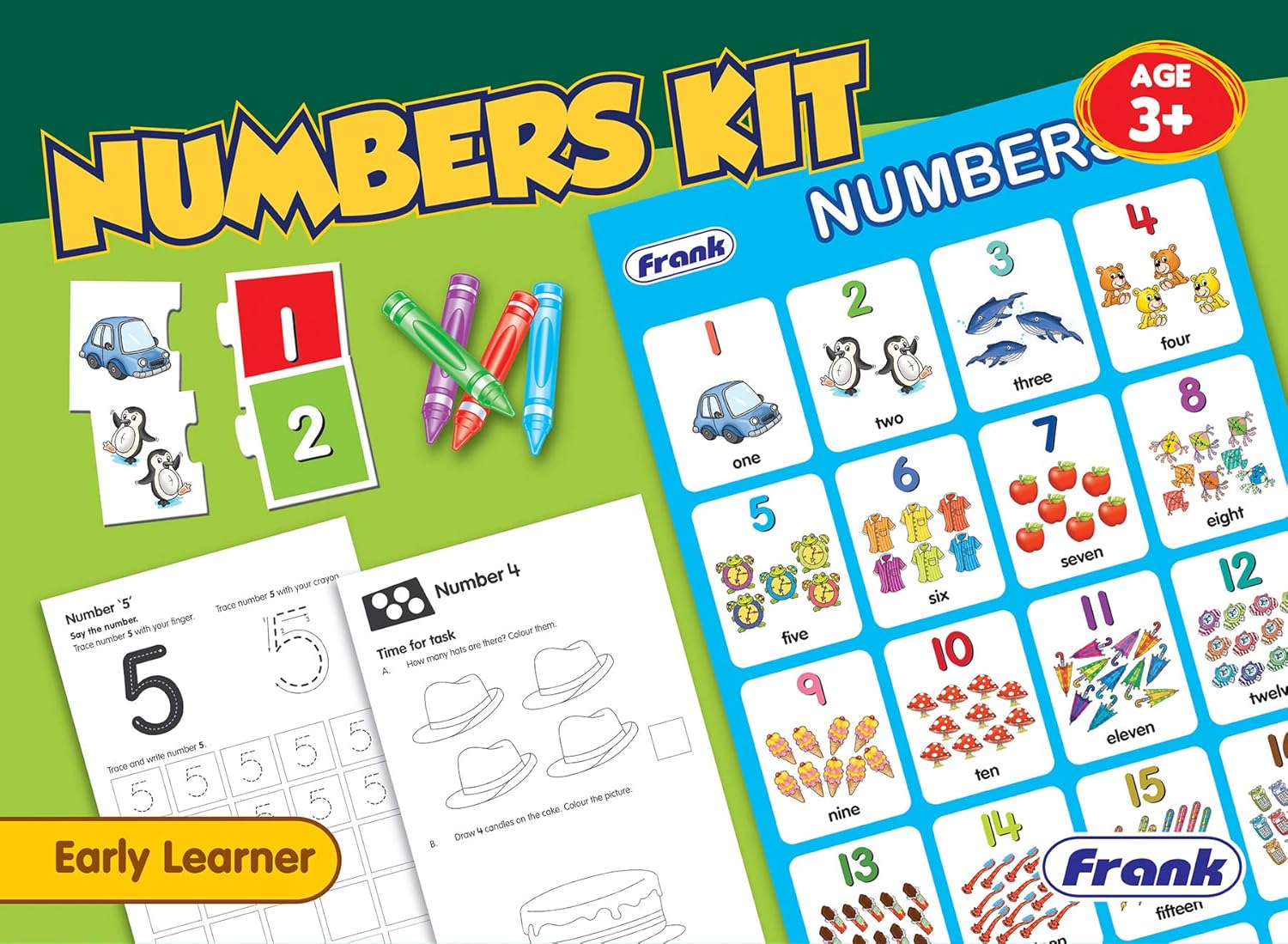 Buy Frank Numbers Early Learning Educational Kit with 20 Self ...