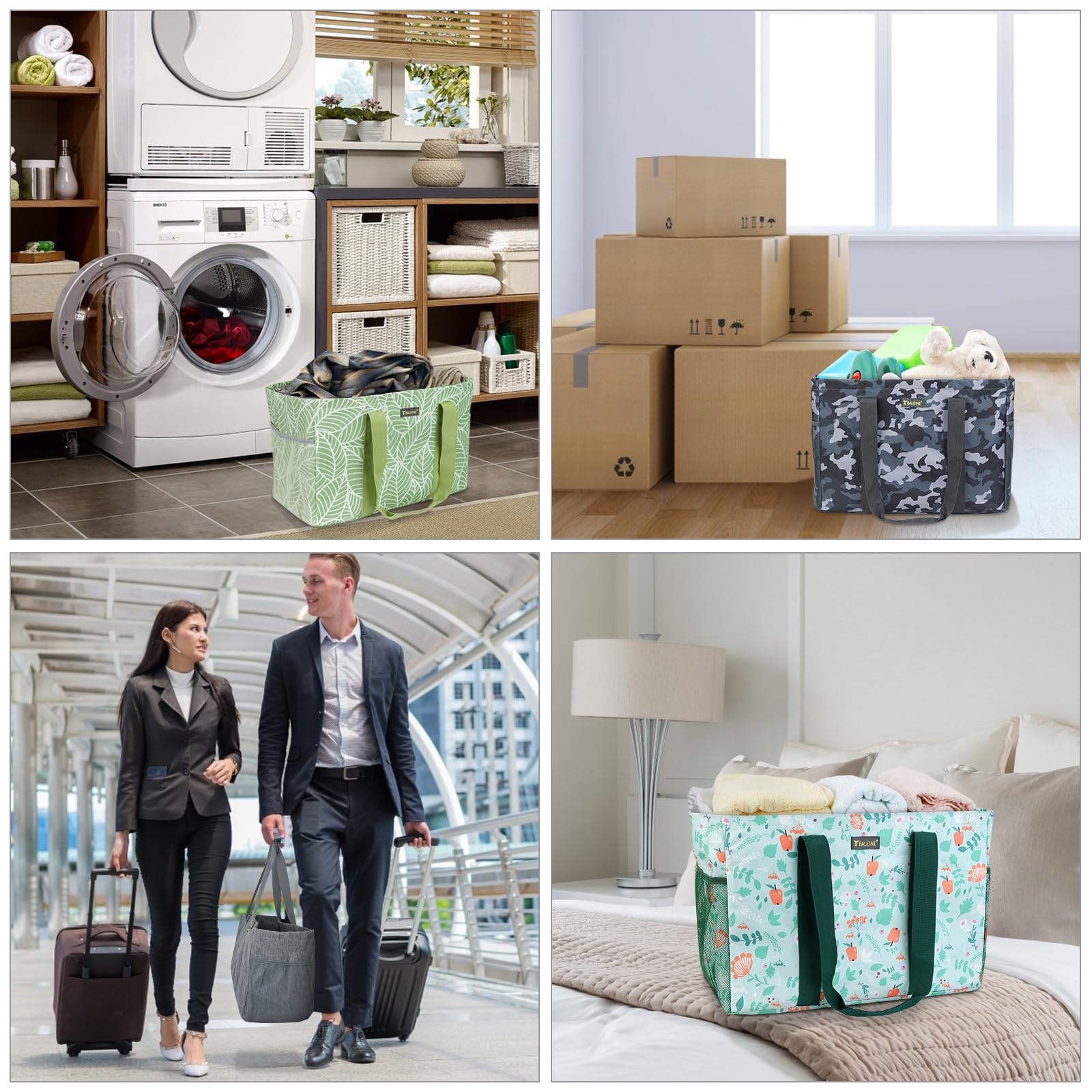 Snapklik.com : BALEINE Soft 9 Gallon Extra Large Utility Tote, Foldable ...