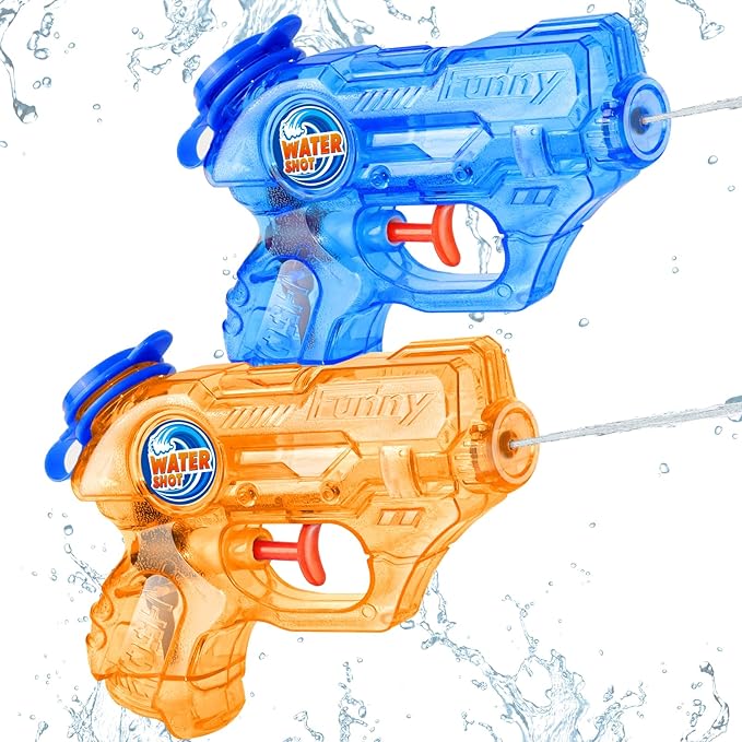 Amazon.com: Mini Water Gun for Kids Toddler: 2 Pack Water Guns Soaker ...