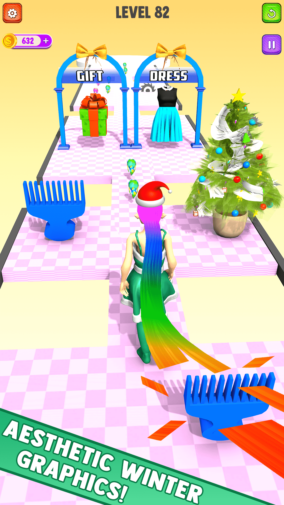 Hair challenge run for epic fun 3d runner Dancing hair Game 2024 new ...