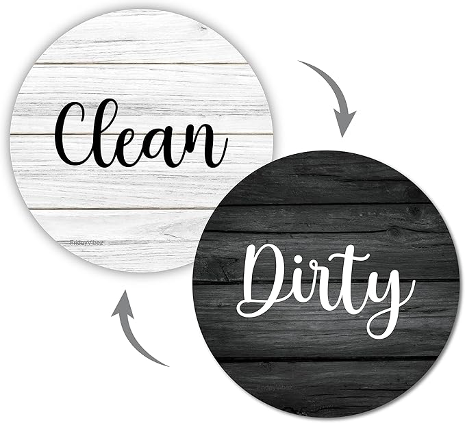 Amazon.com: Dishwasher Magnet Clean Dirty Sign Strong Clean and Dirty ...