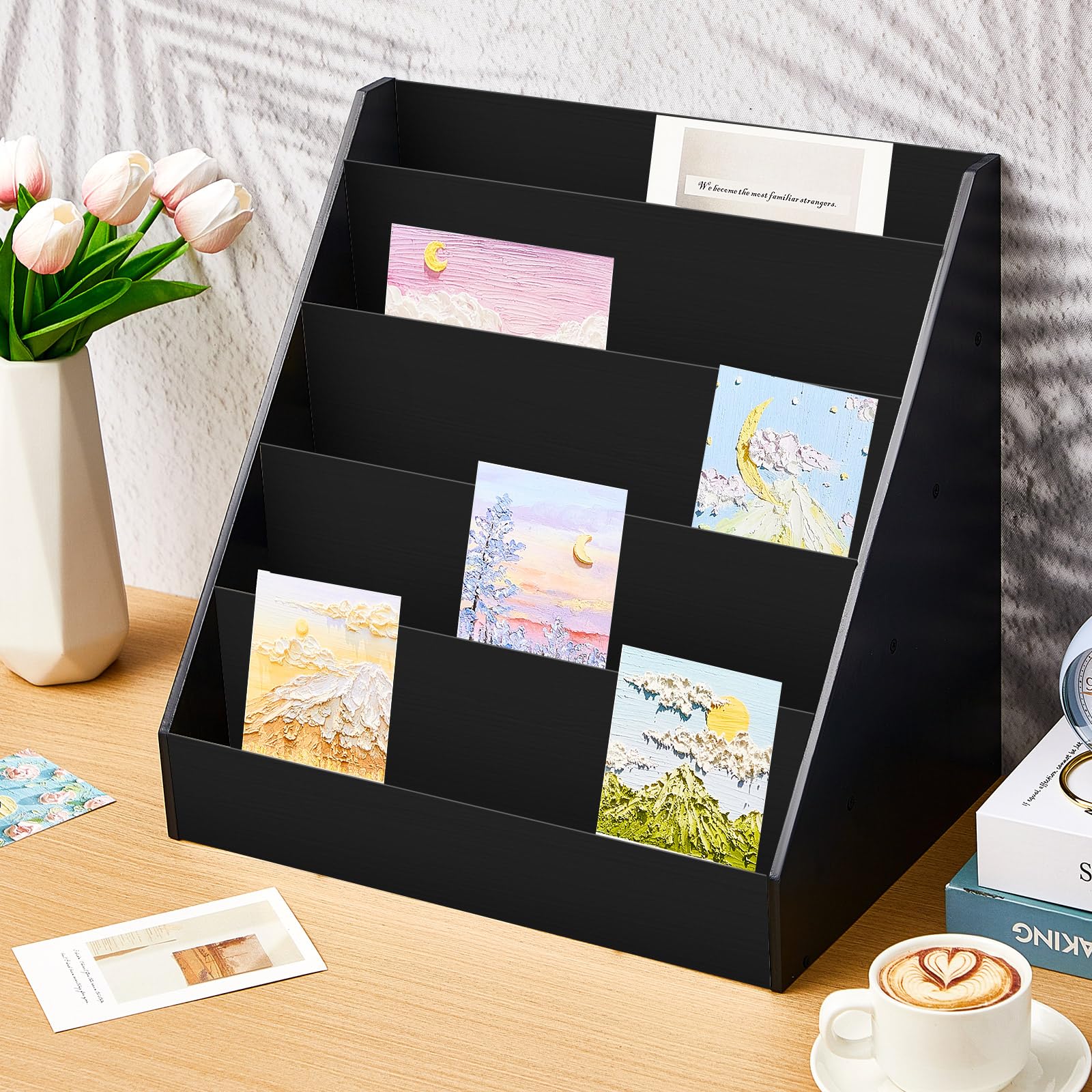 Snapklik.com : Colingmill 5 Tier Bamboo And Acrylic Sticker Display ...