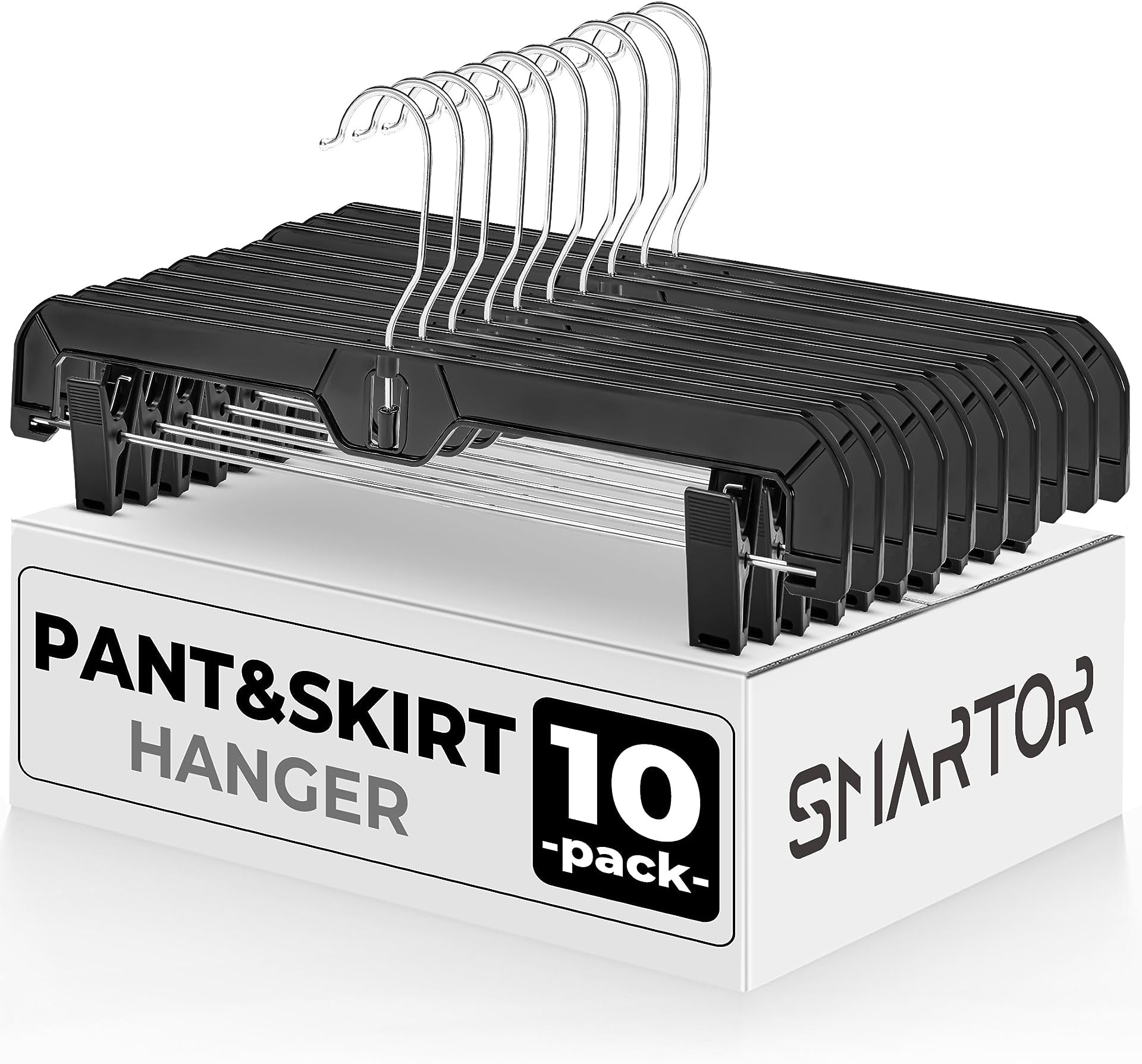 Amazon.com: The Great American Hanger Company Matte Black Plastic ...