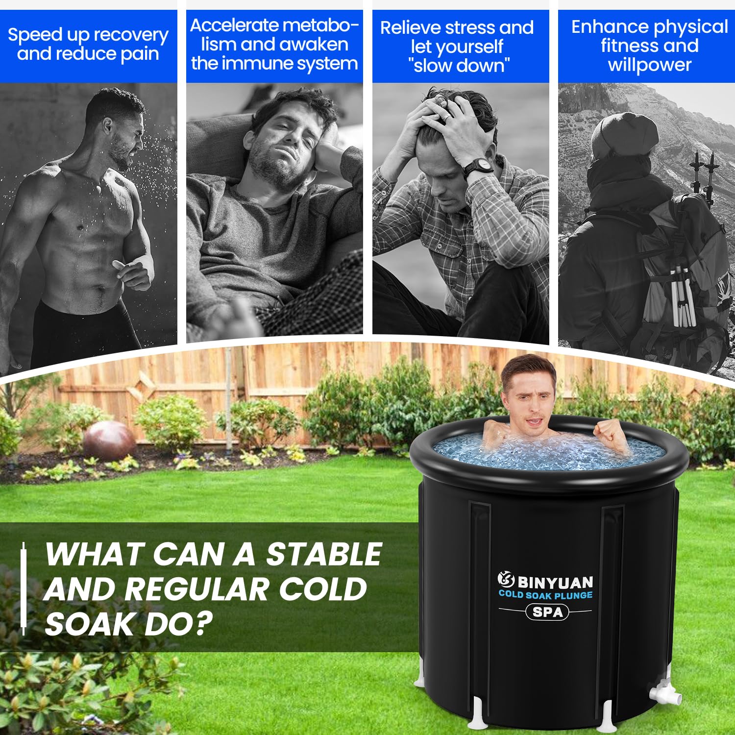 Snapklik.com : Ice Bath Tub: Cold Plunge Tub