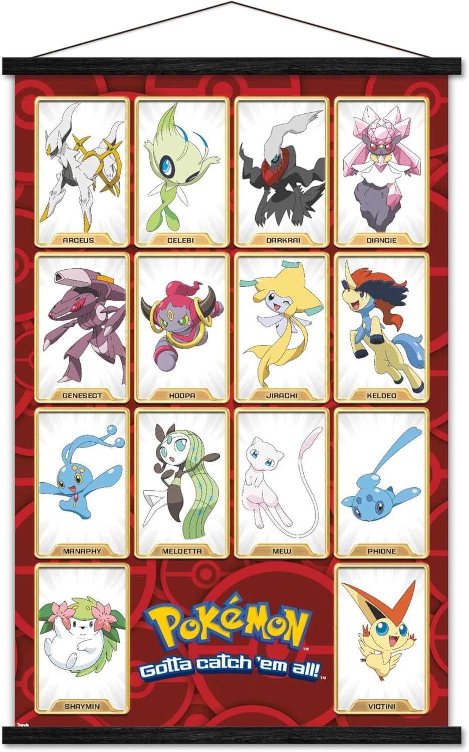 Amazon.com: Trends International Pokémon - Mythical Wall Poster, 22.375 ...