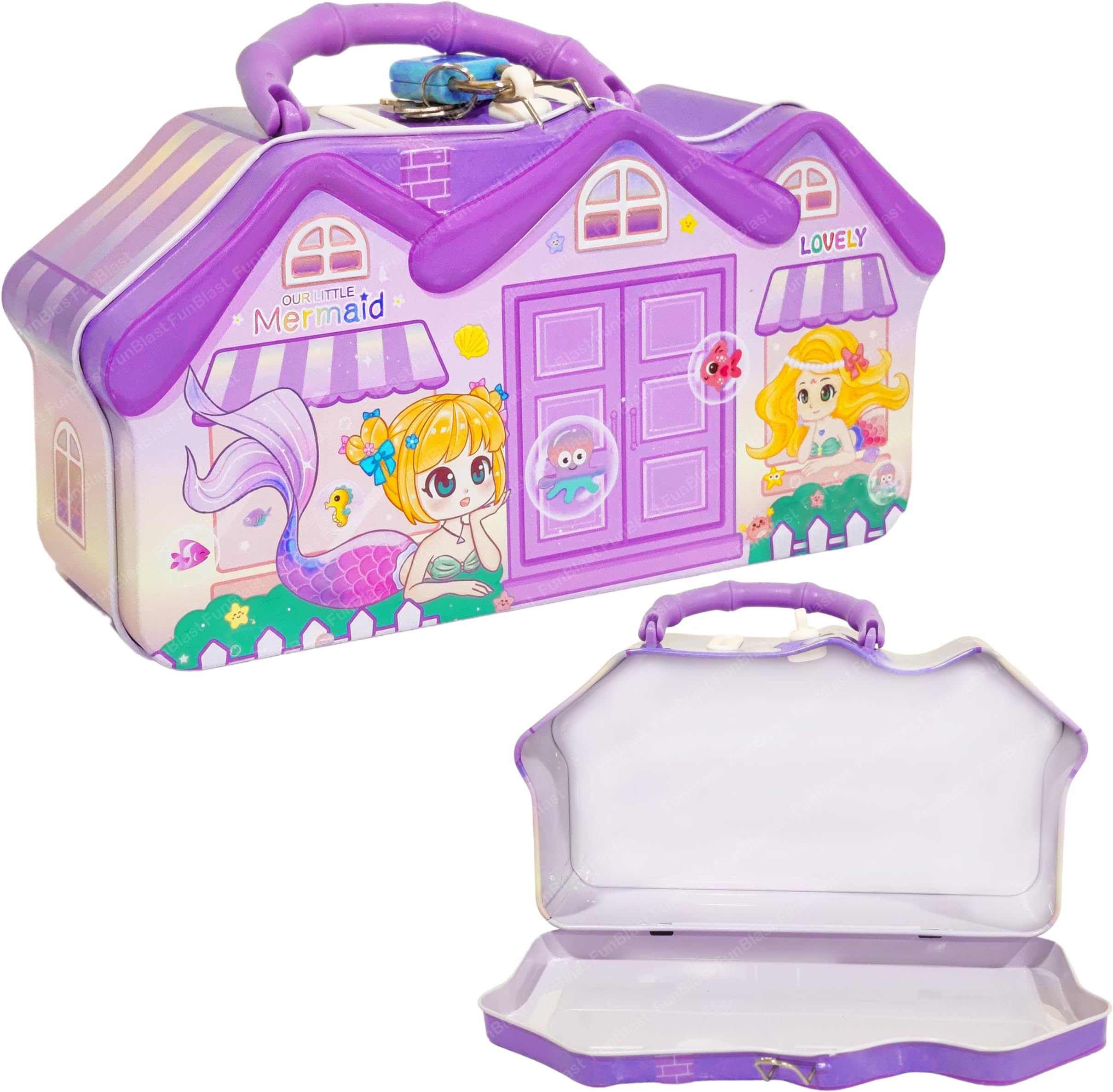 Money Bank for Kids Piggy Bank Metal Body for Kids Girls Boys with Lock ...