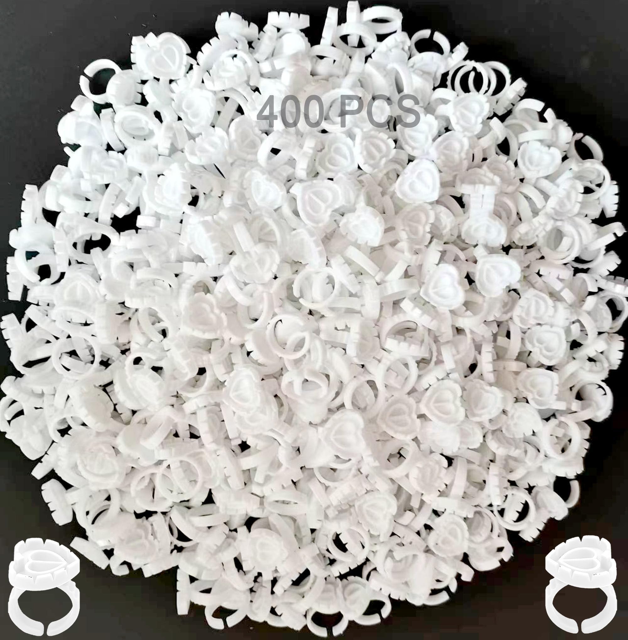 Amazon.com: Glue Rings, 400 PCS Glue Rings for Eyelash Extensions, Lash ...