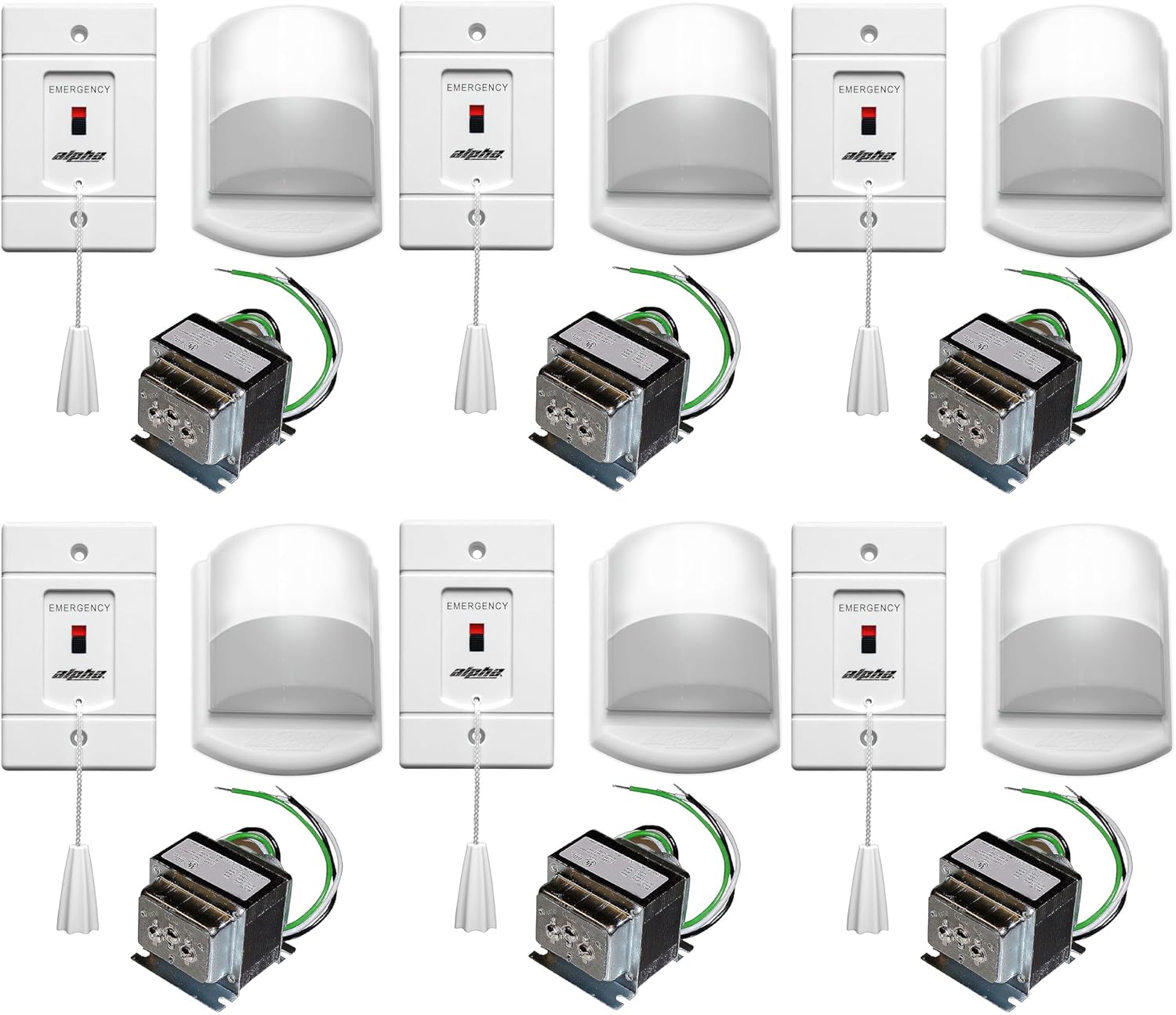 Amazon.com: Alpha Communications EK117B Pack of 6 Emergency-Call Kit ...