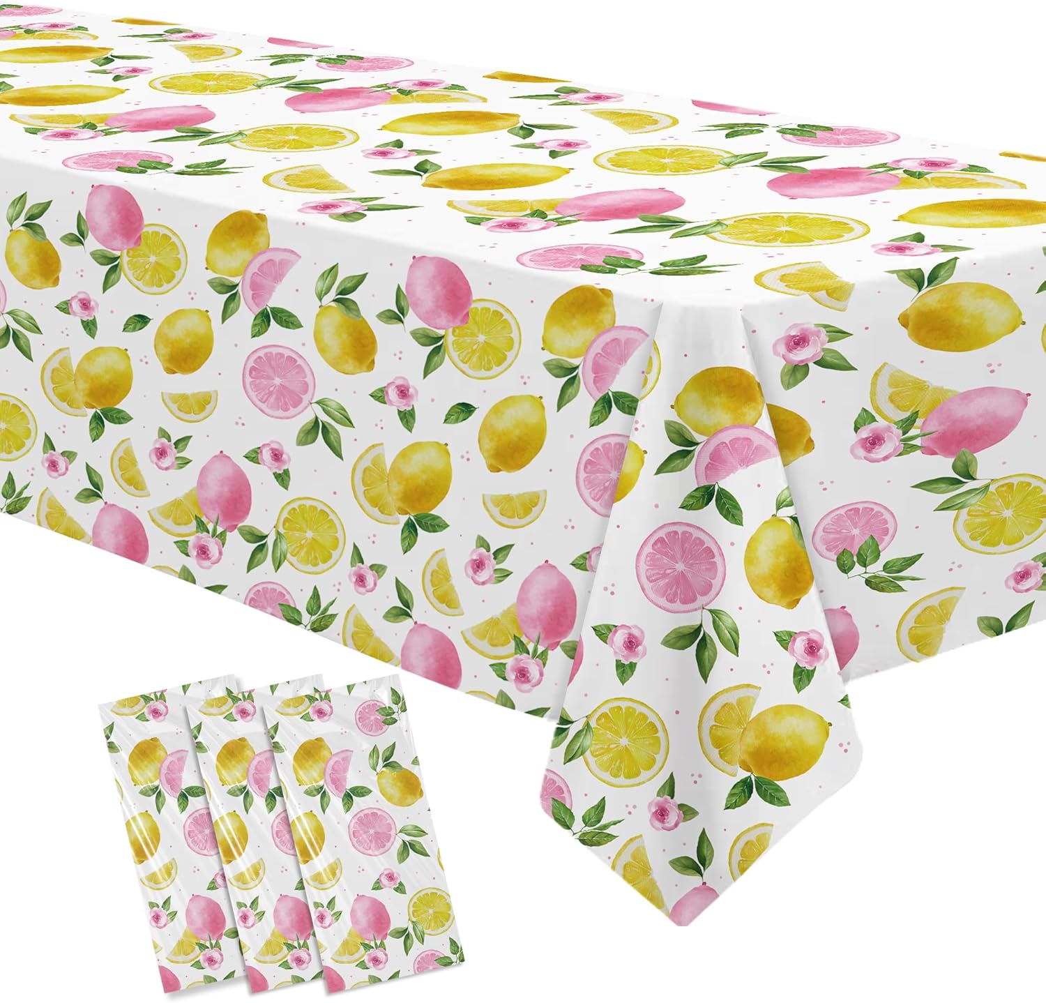 Amazon.com: Suhelkit Lemon Party Decorations Tablecloth for Girls ...