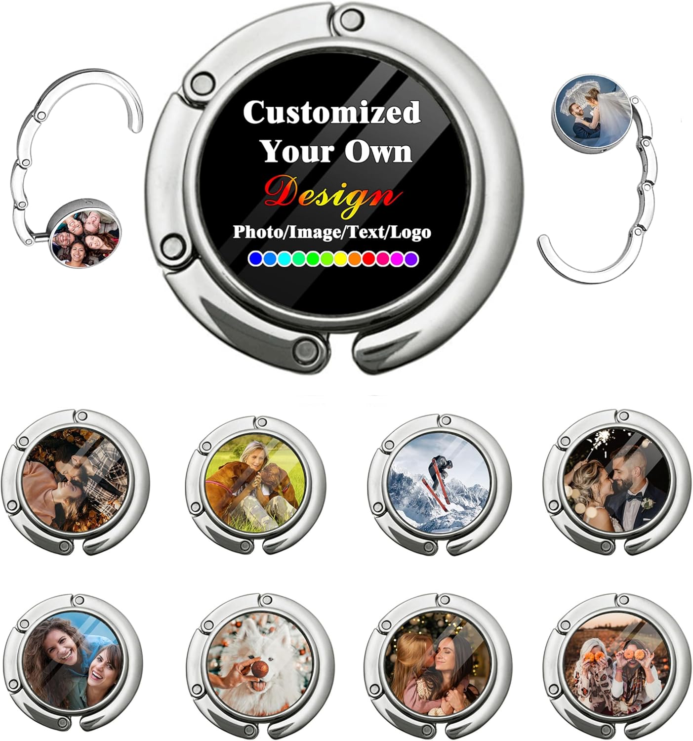 Amazon.com: TYXLANOR Customized Bag Hook for Table Custom Handbag ...