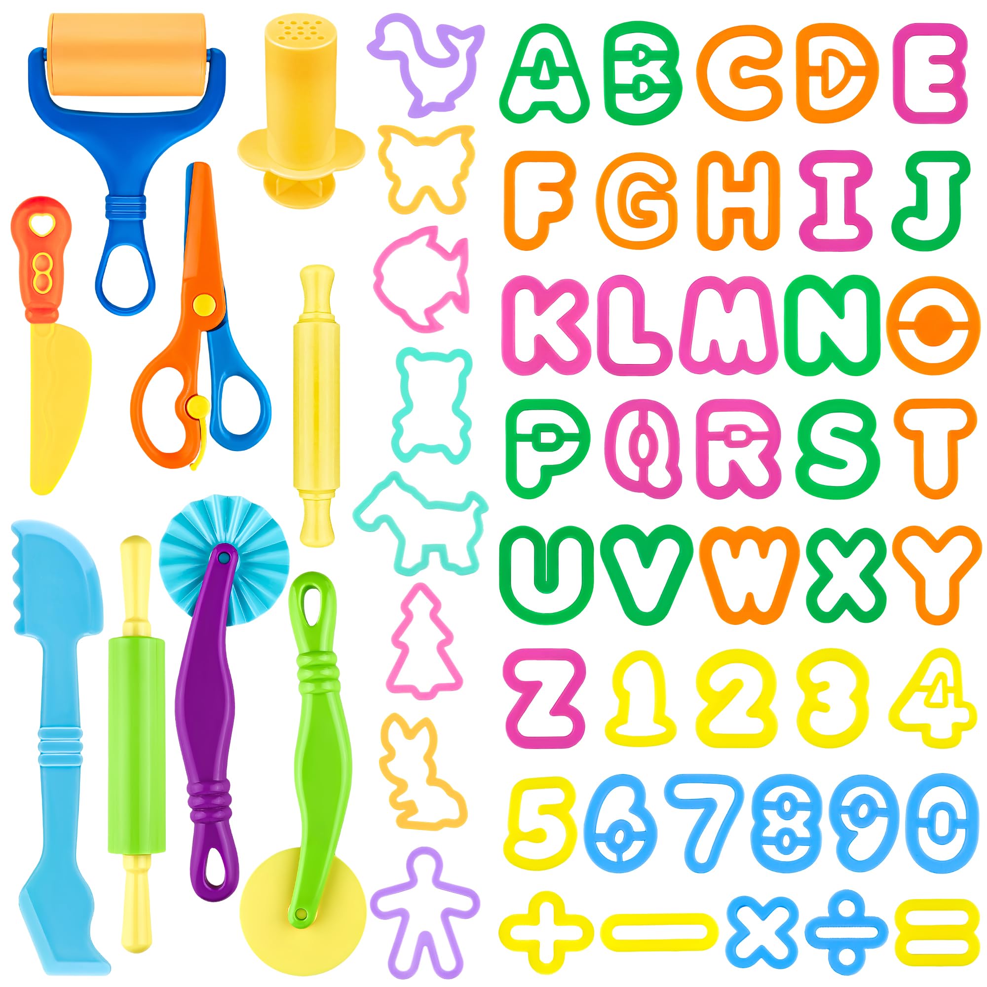 Amazon.com: Playdough Tools 58pcs Play Dough Tools Set for Kids ...