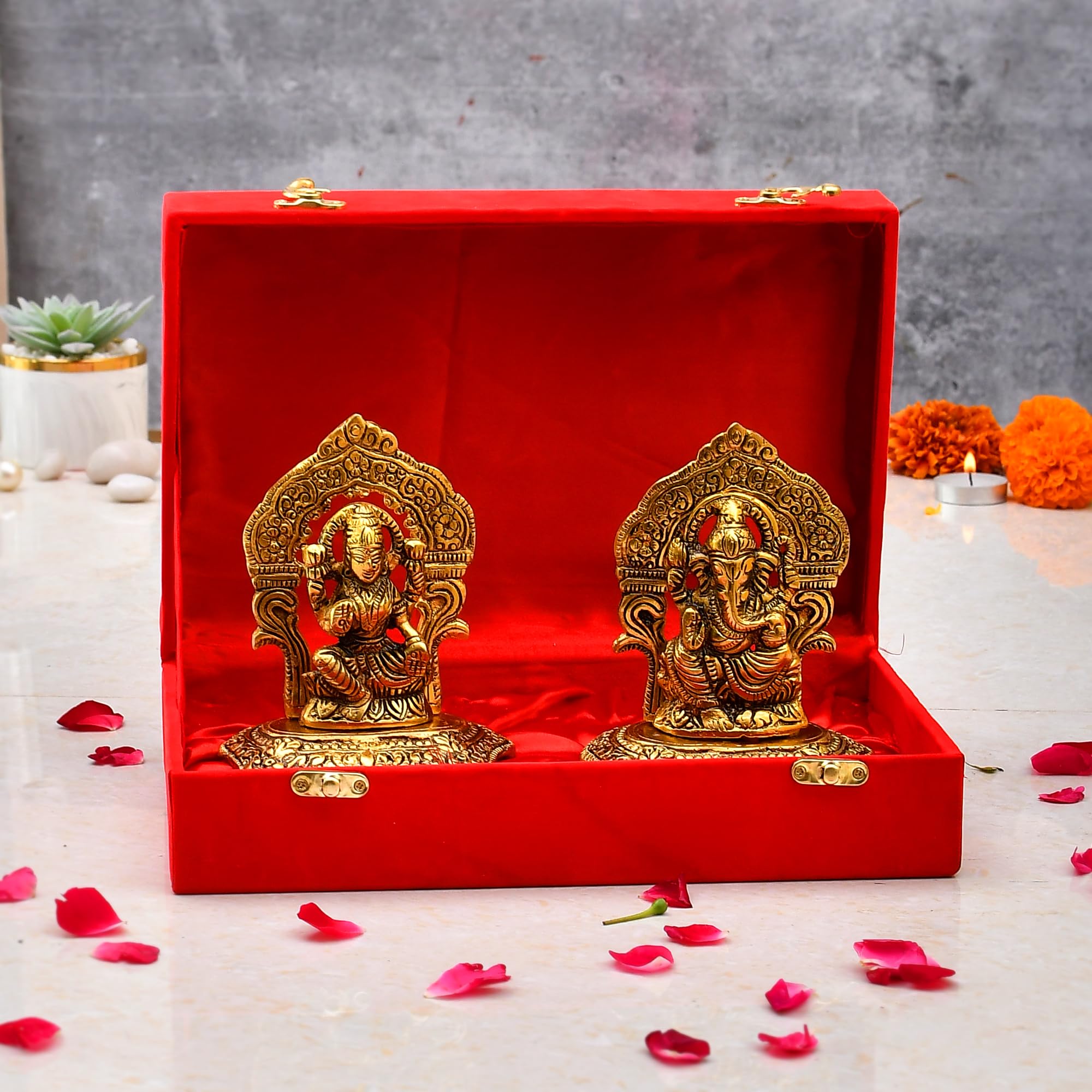 Buy CraftVatika Metal Laxmi Lakshmi Ganesh Gift Items for Cooperate ...