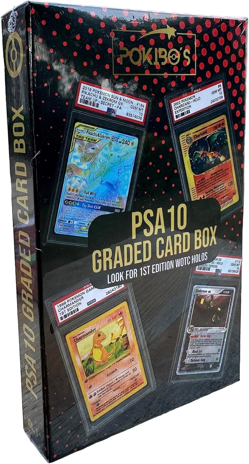 Pokibo's® PSA 10 Graded Card Box - Jede Box enthält x PSA10 Karte - DE/EN/JP - Originale Karten ...