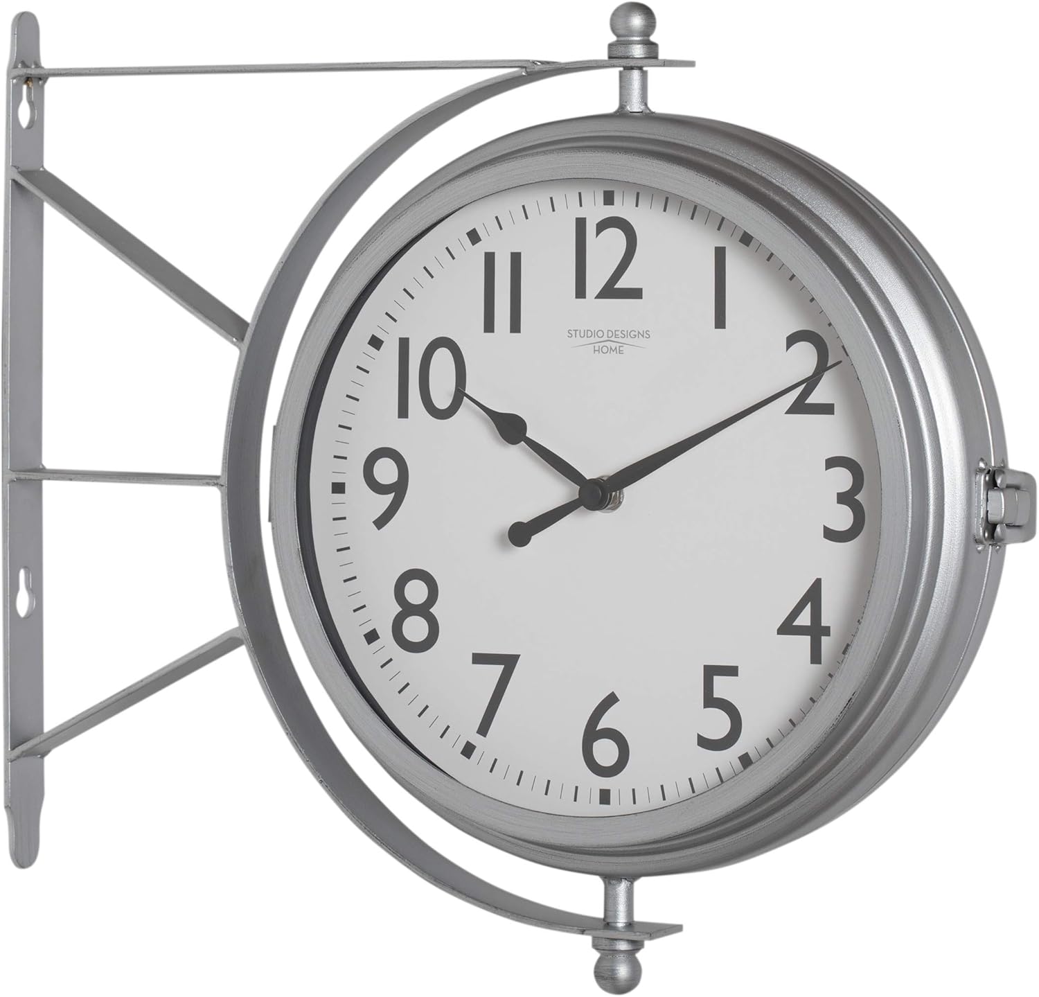 Amazon.com: Studio Designs Home 18" Dual Face Clock and Thermometer, 15 ...