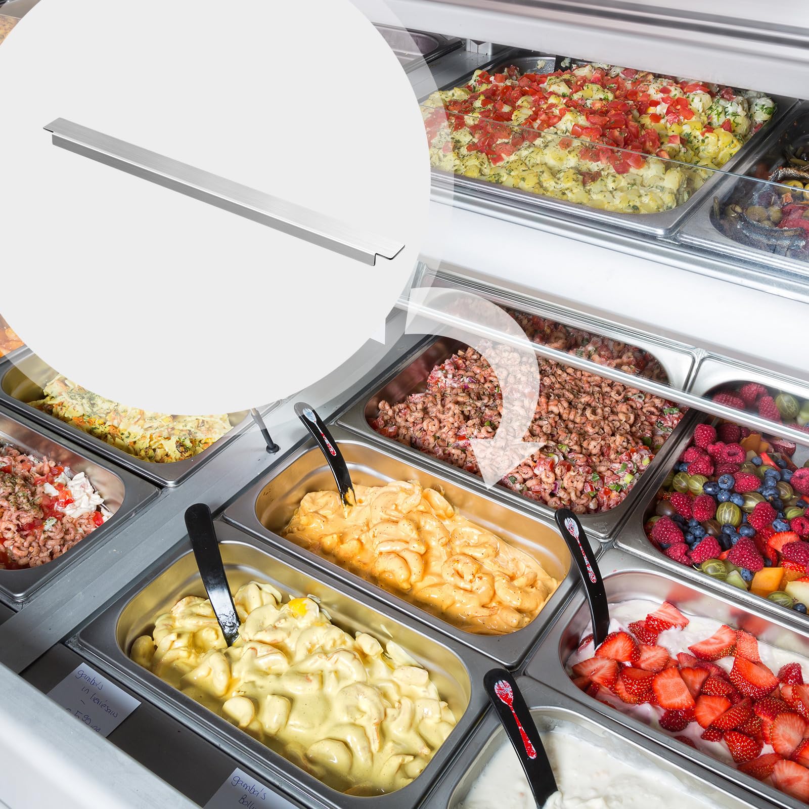 Snapklik.com : 6 Pcs 12 Inch Stainless Steel Adaptor Bar Table Adapter ...